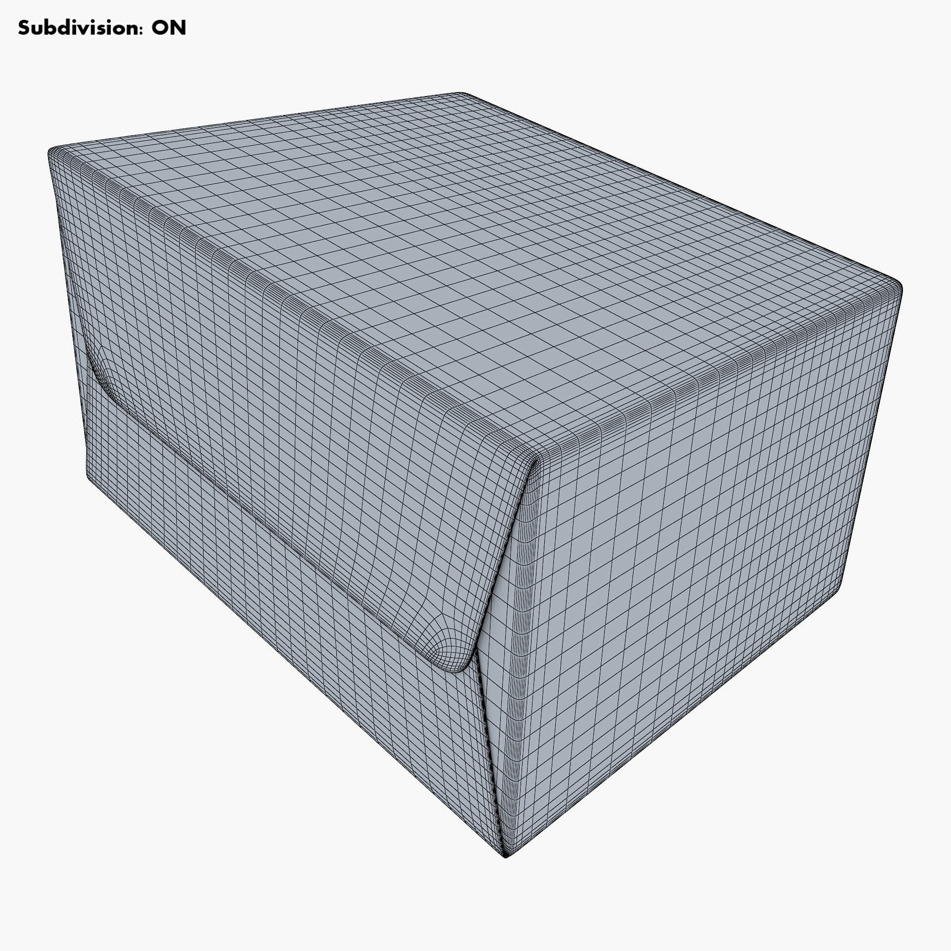 Package Cardboard Trapezoid Box With Window M 1 - 3D Model by Zurel