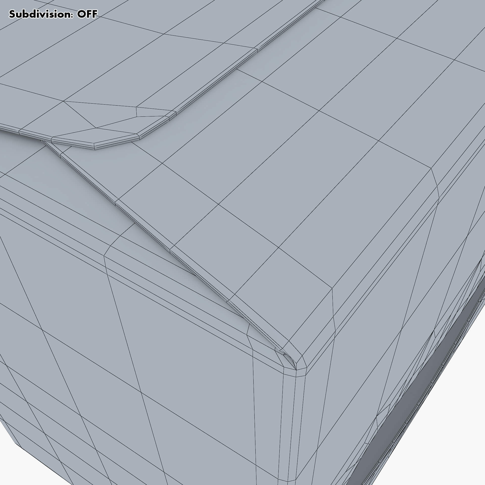 Package Cardboard Trapezoid Box With Window M 1 - 3D Model by Zurel