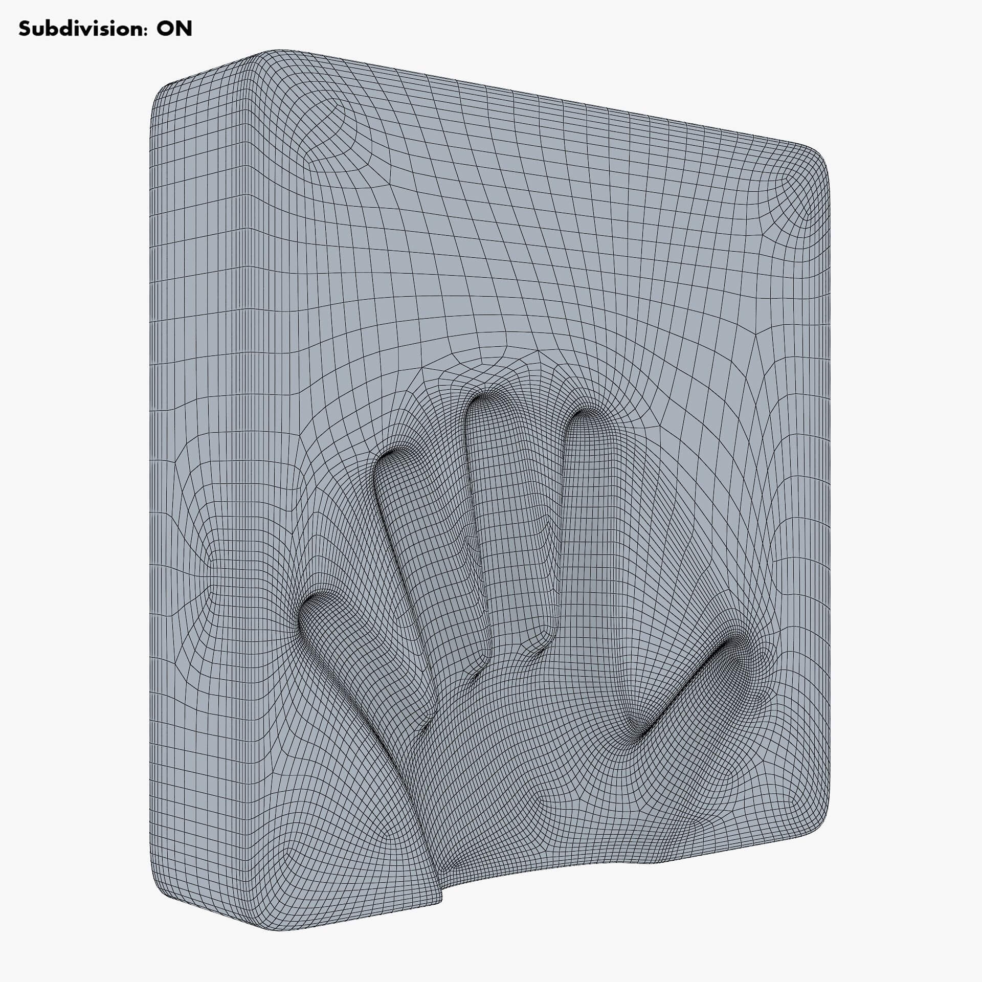 Palm Hand Print - 3D Model by Zurel