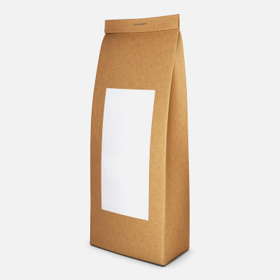 Paper Bag With Label M 1 - 3D Model by Zurel