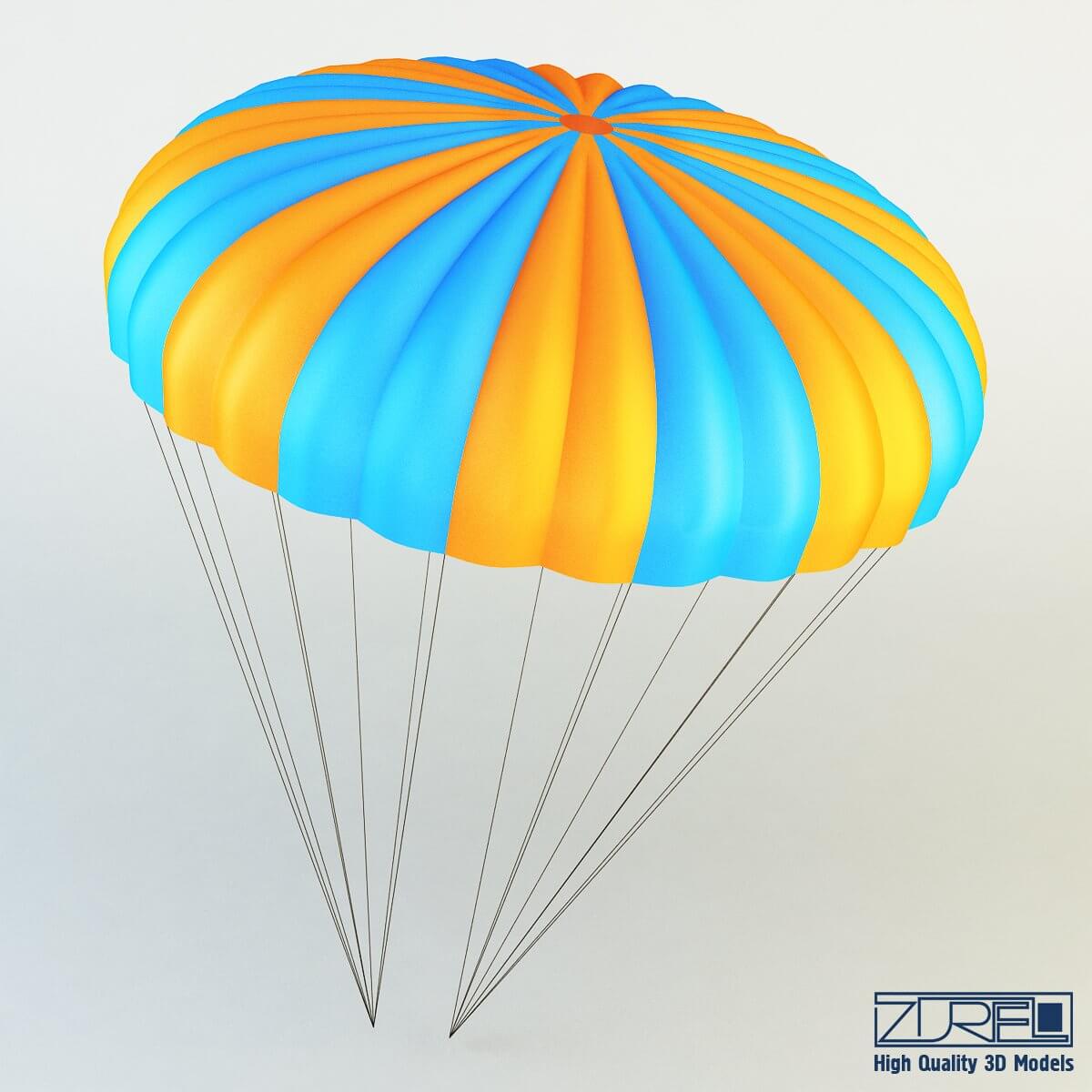Parachute - 3D Model by Zurel