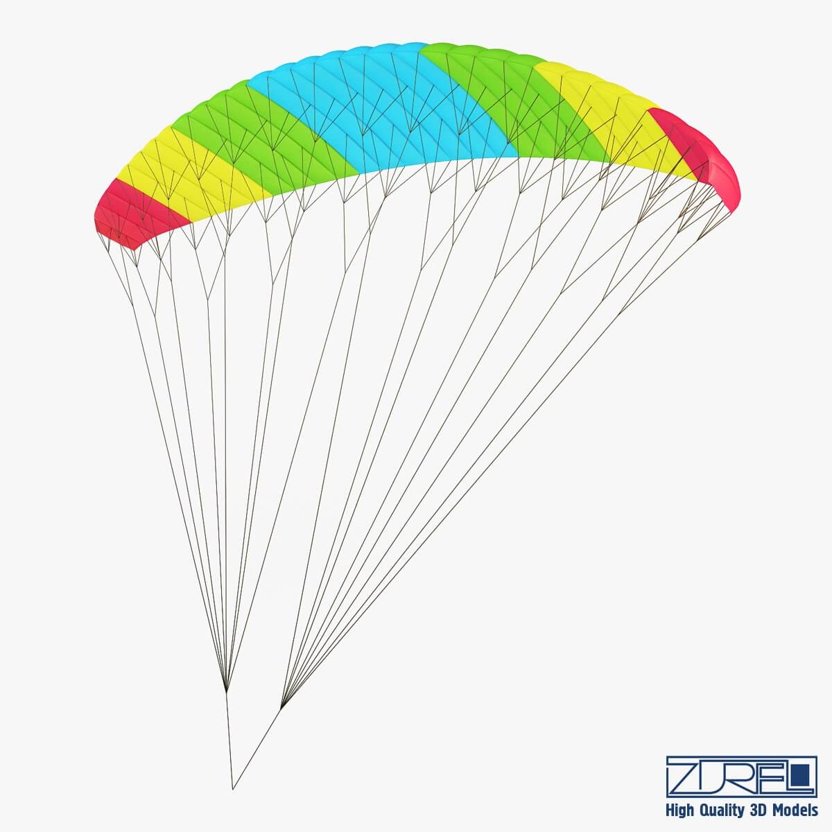 Paraglider V 2 - 3D Model by Zurel