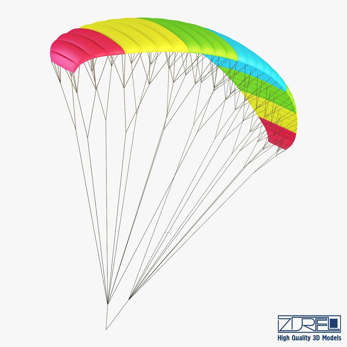 Paraglider V 2 - 3D Model by Zurel