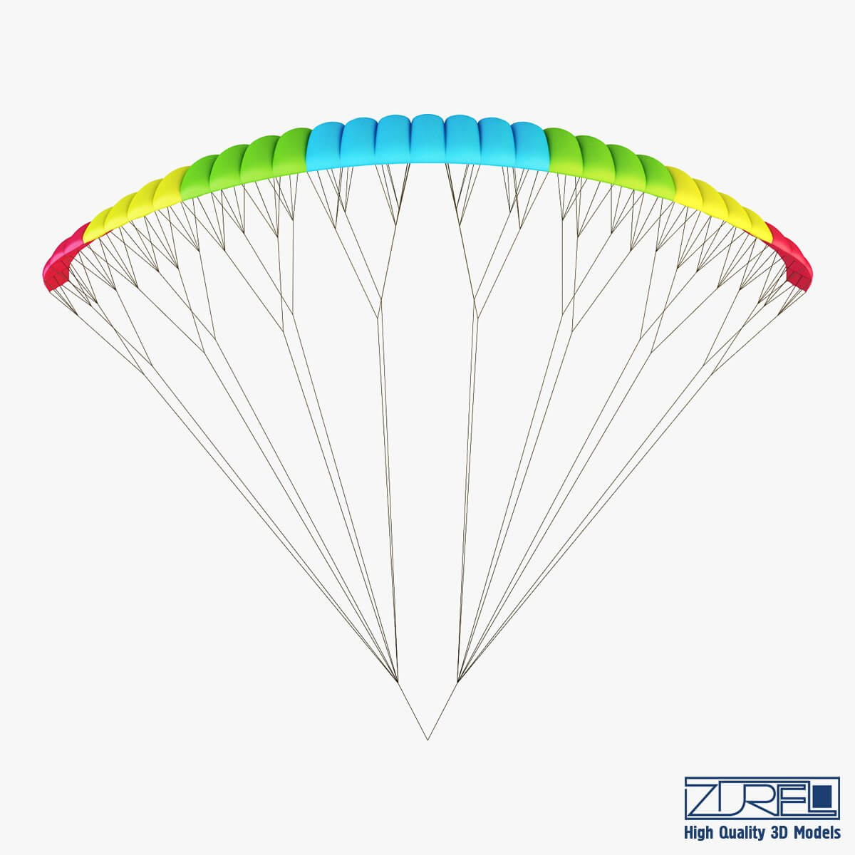 Paraglider V 2 - 3D Model by Zurel