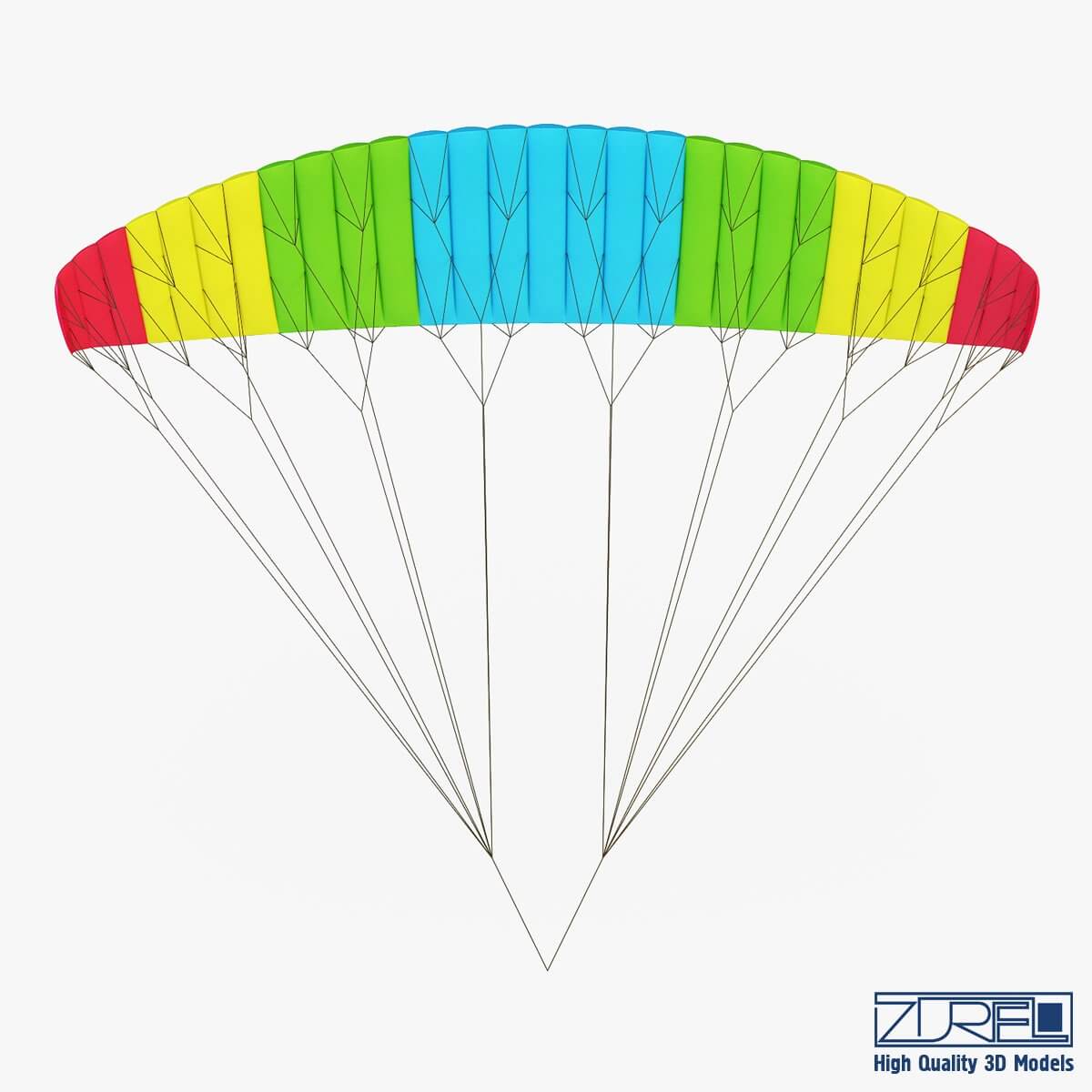 Paraglider V 2 - 3D Model by Zurel