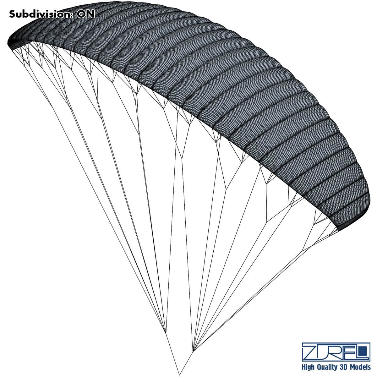 Paraglider V 2 - 3D Model by Zurel
