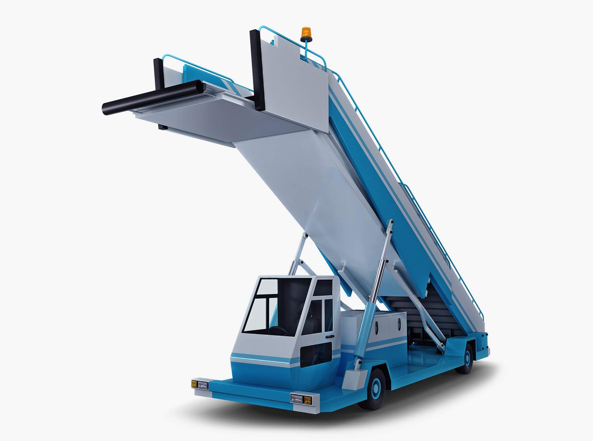 Passenger Boarding Stairs Car V 1 - 3D Model by Zurel