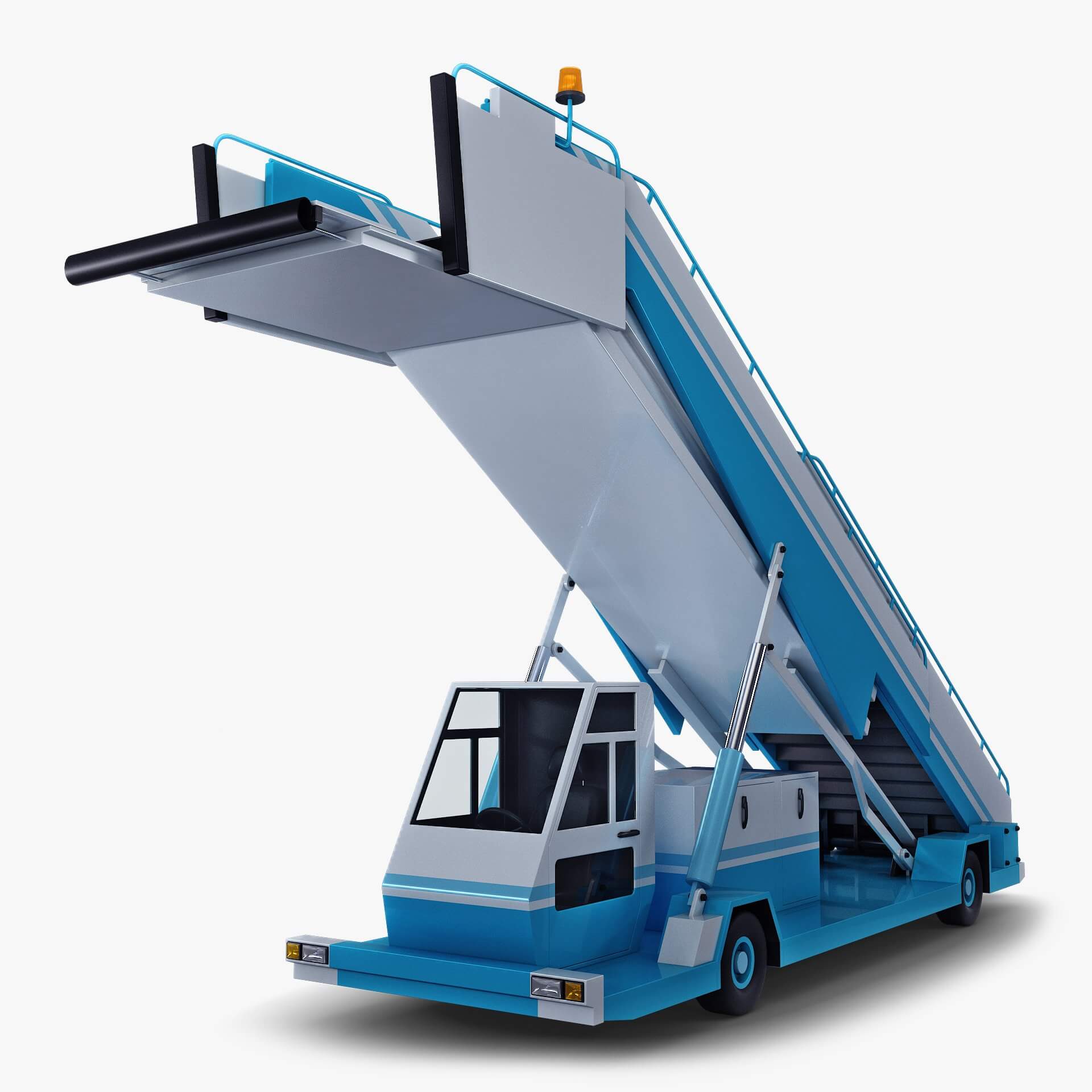 Passenger Boarding Stairs Car V 1 - 3D Model by Zurel