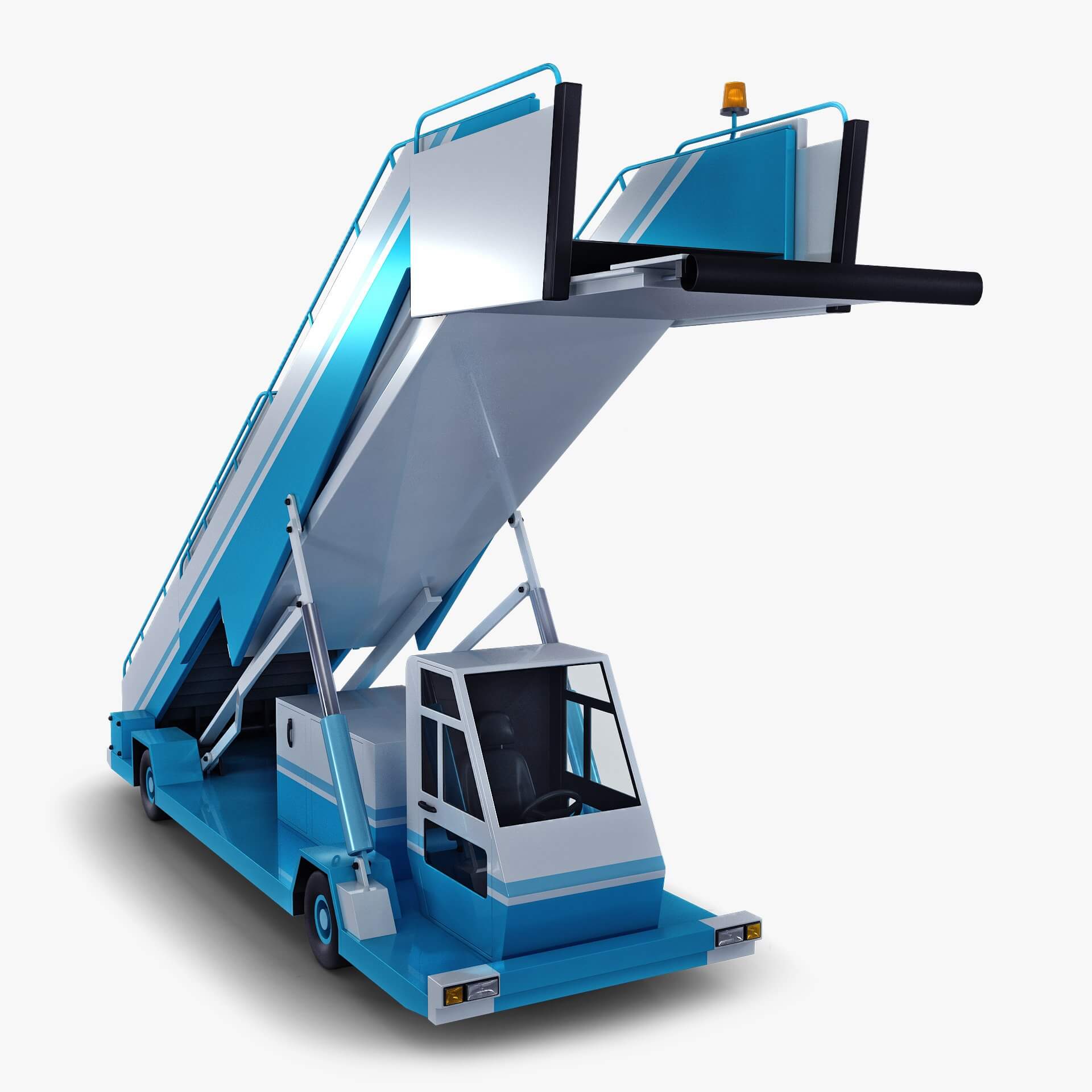 Passenger Boarding Stairs Car V 1 - 3D Model by Zurel