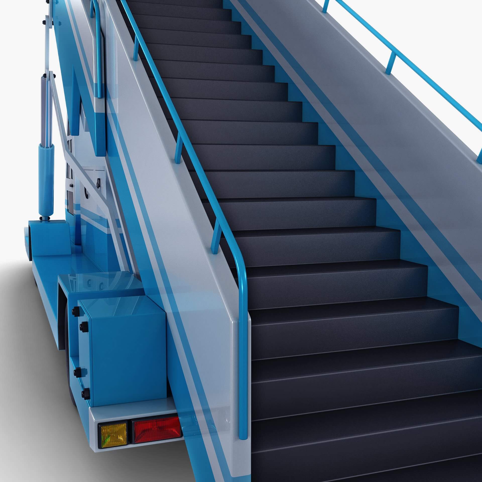 Passenger Boarding Stairs Car V 1 - 3D Model by Zurel