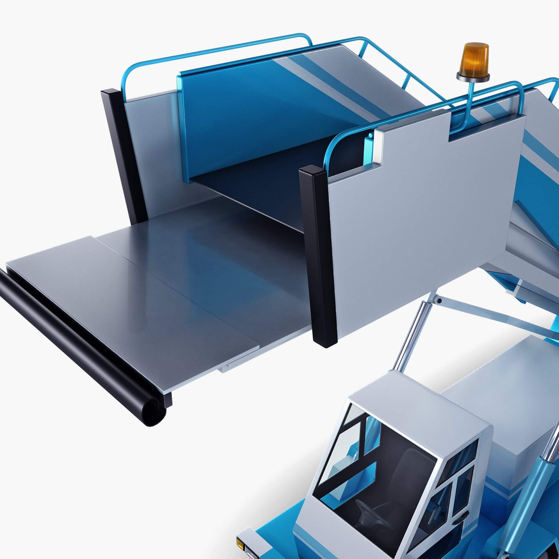 Passenger Boarding Stairs Car V 1 - 3D Model by Zurel