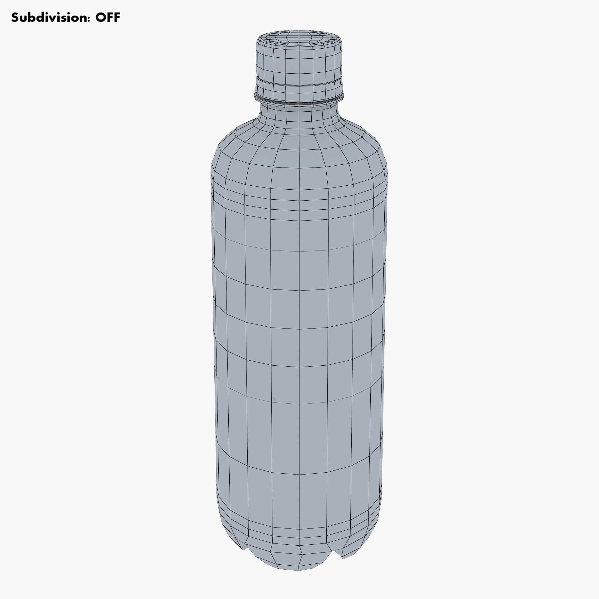 Pic Water Bottle 450ml Simple M 1 - 3D Model by Zurel