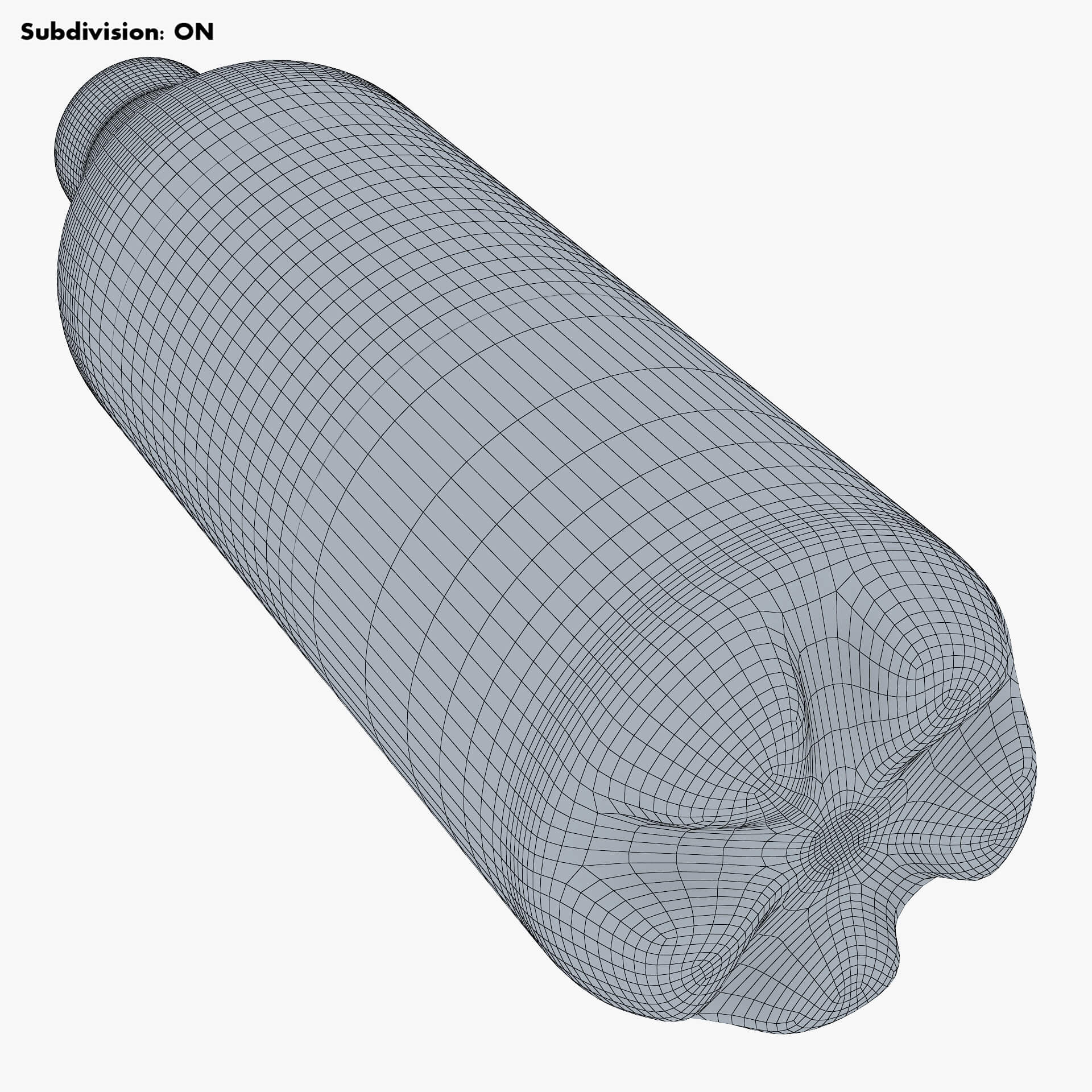 Pic Water Bottle 450ml Simple M 1 - 3D Model by Zurel