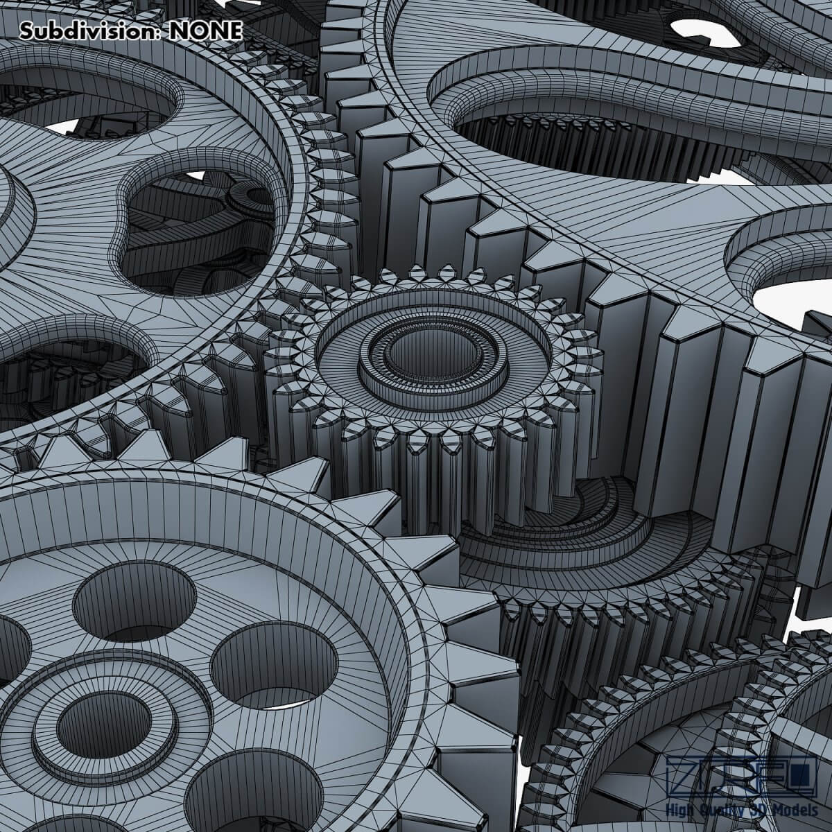 Pile of Scattered Gears V 1 - 3D Model by Zurel