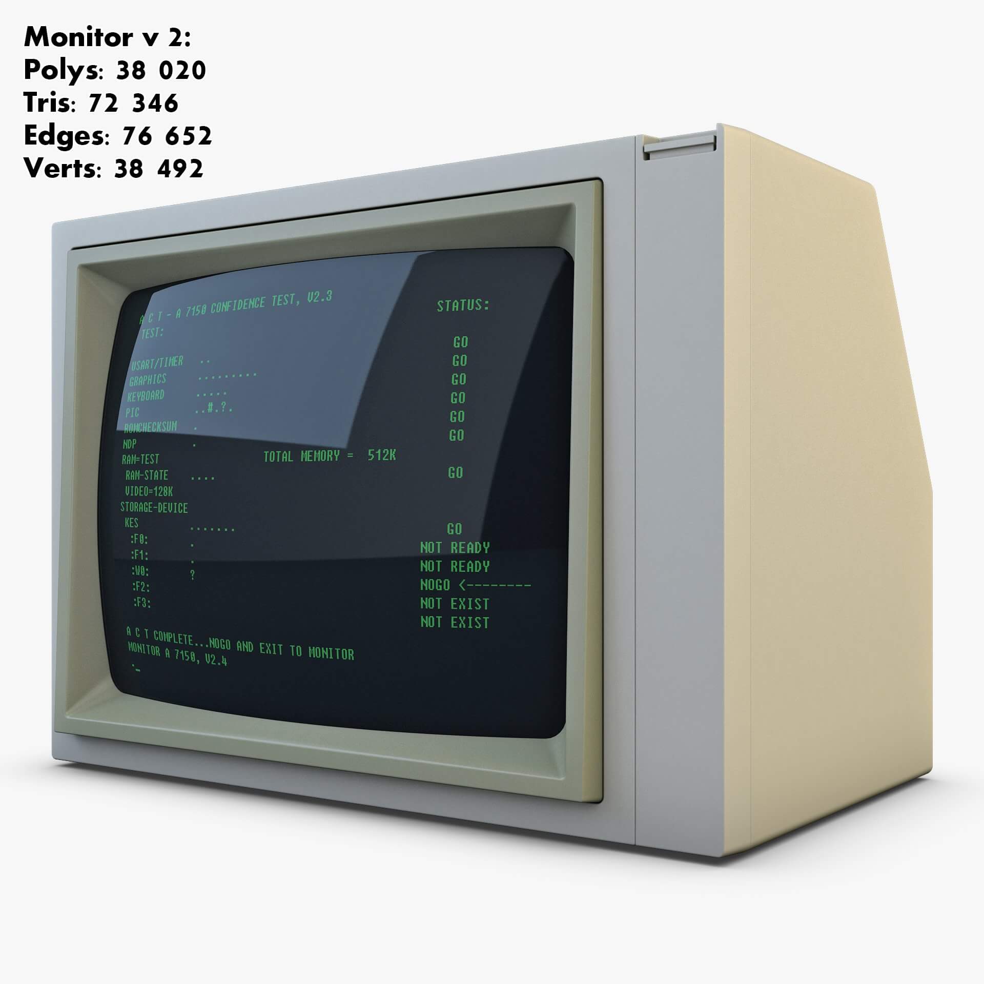 Retro Monitor Collection Volume 1 - 3D Model by Zurel