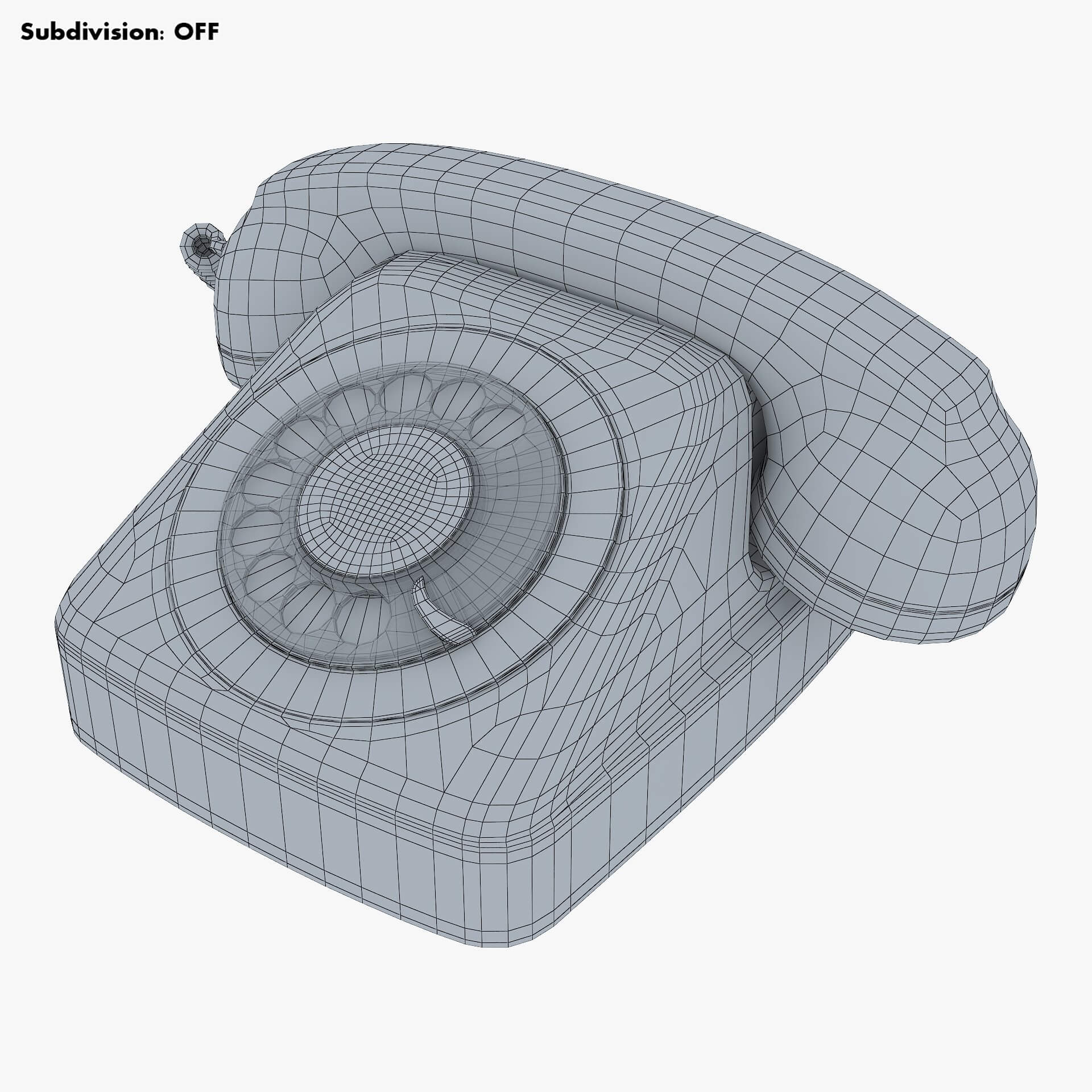 Retro Telephone M 2 - 3D Model by Zurel