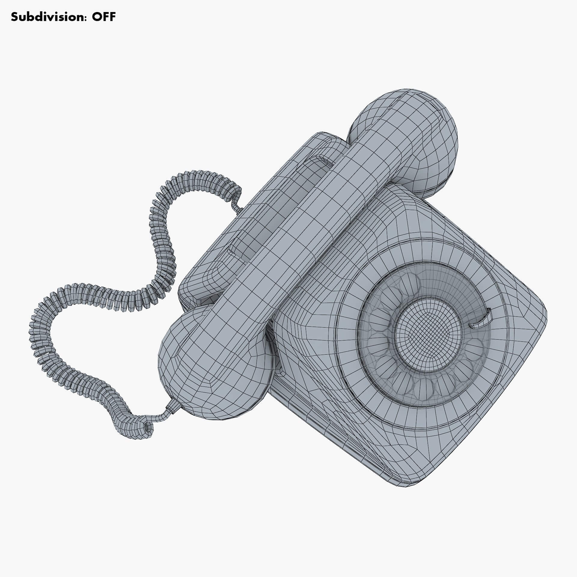Retro Telephone M 2 - 3D Model by Zurel