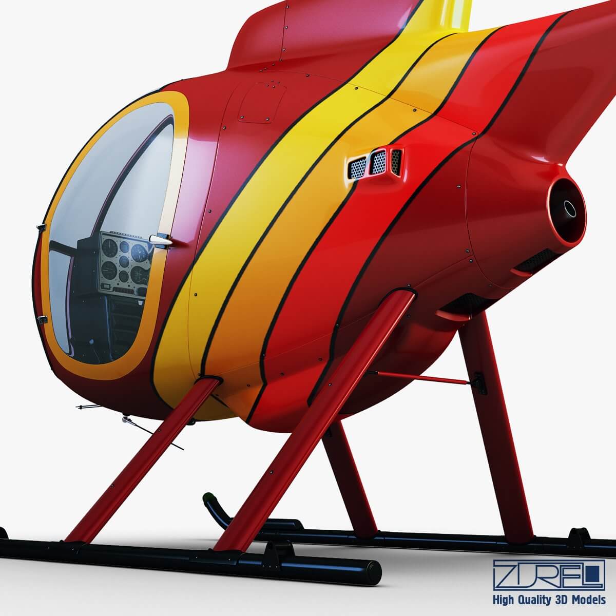 Revolution Mini-500 3D Model by Zurel