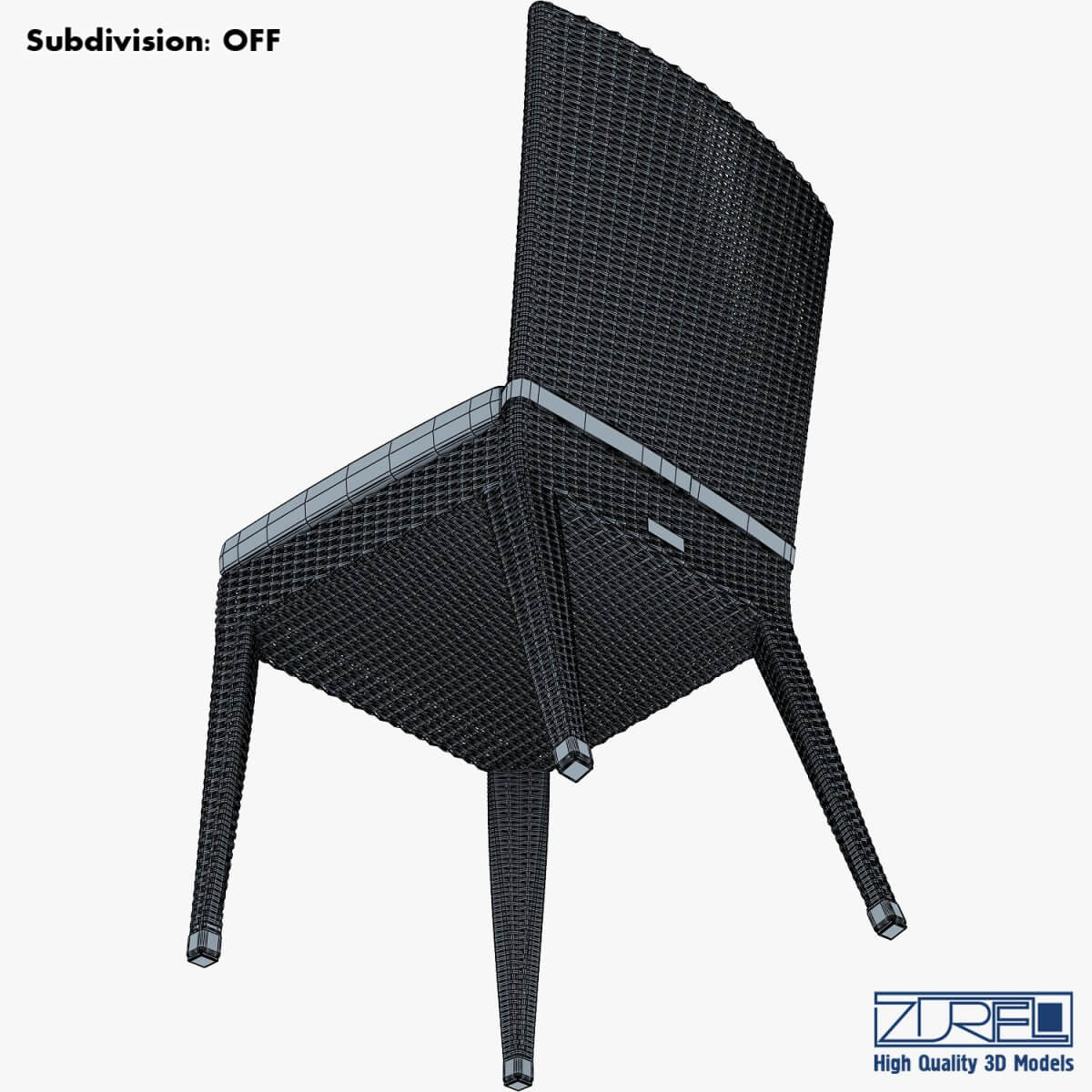 Rexus Chair Brown V 1 - 3D Model by Zurel