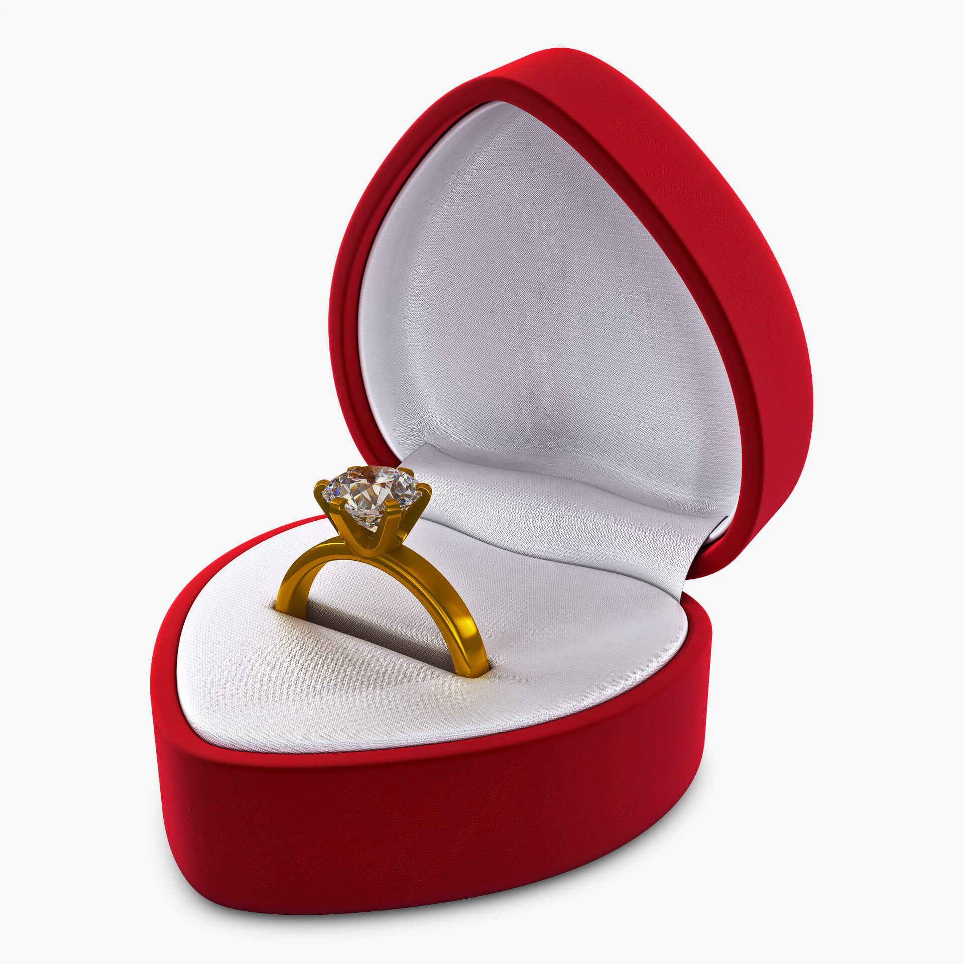 Ring in Red Box V 1 - 3D Model by Zurel