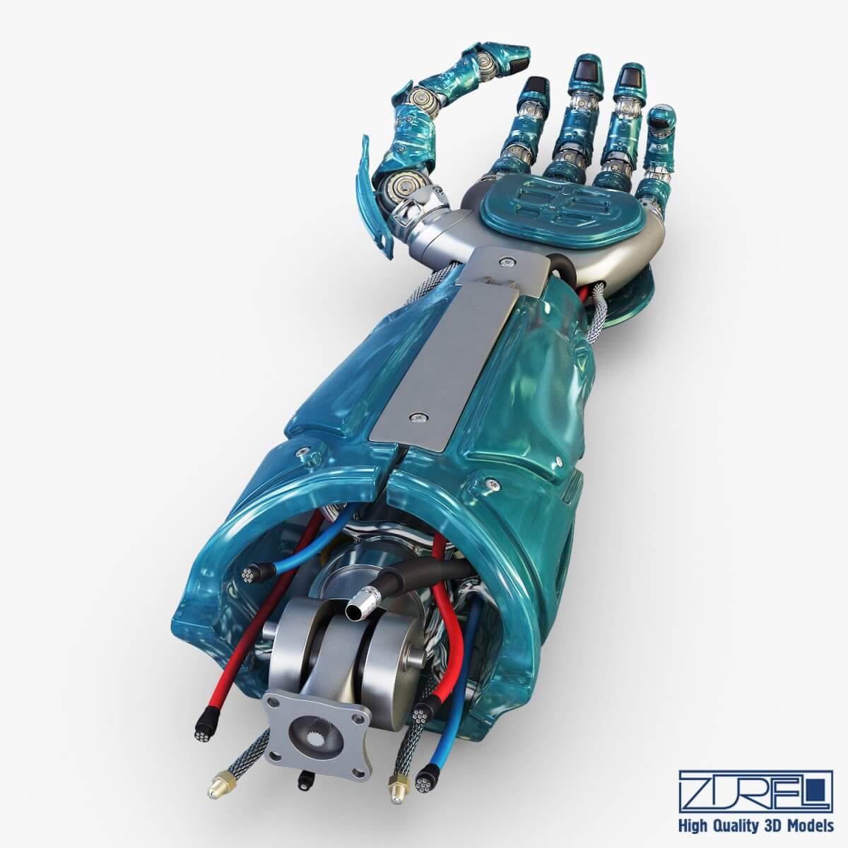 Robot Hand V 1 - 3D Model by Zurel