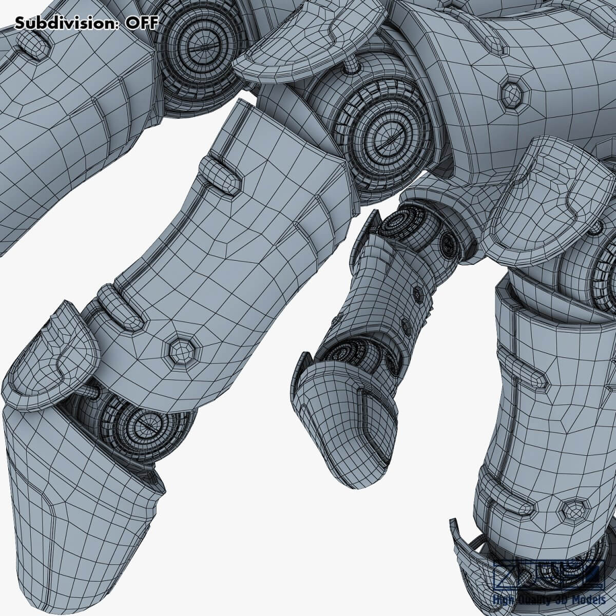 Robot Hand V 1 - 3D Model by Zurel