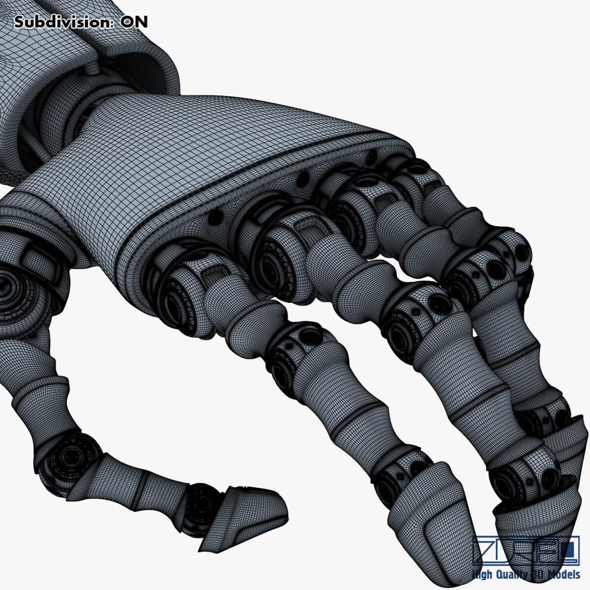 Robot Hand V 1 - 3D Model by Zurel