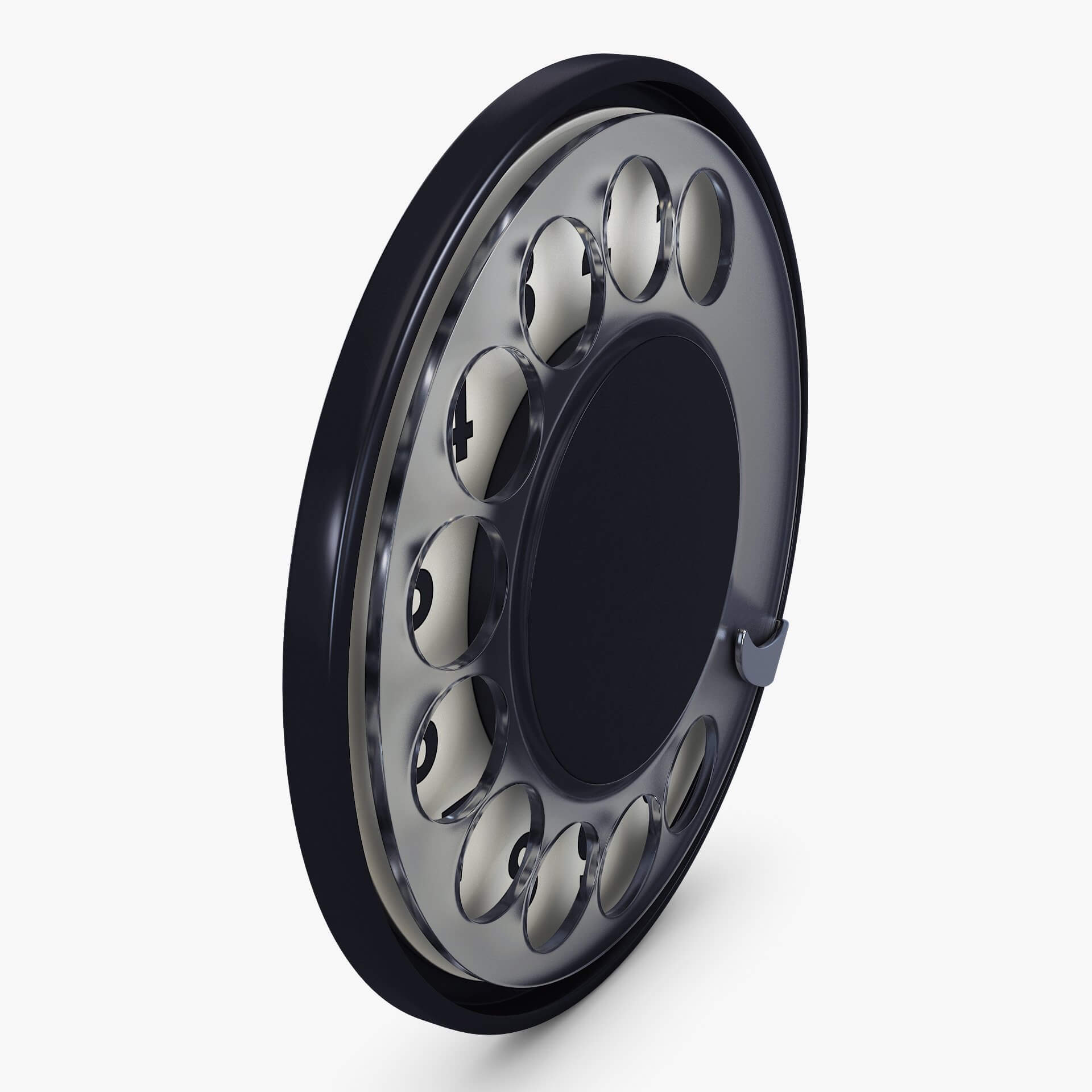 Rotary Phone Dial V 1 - 3D Model by Zurel