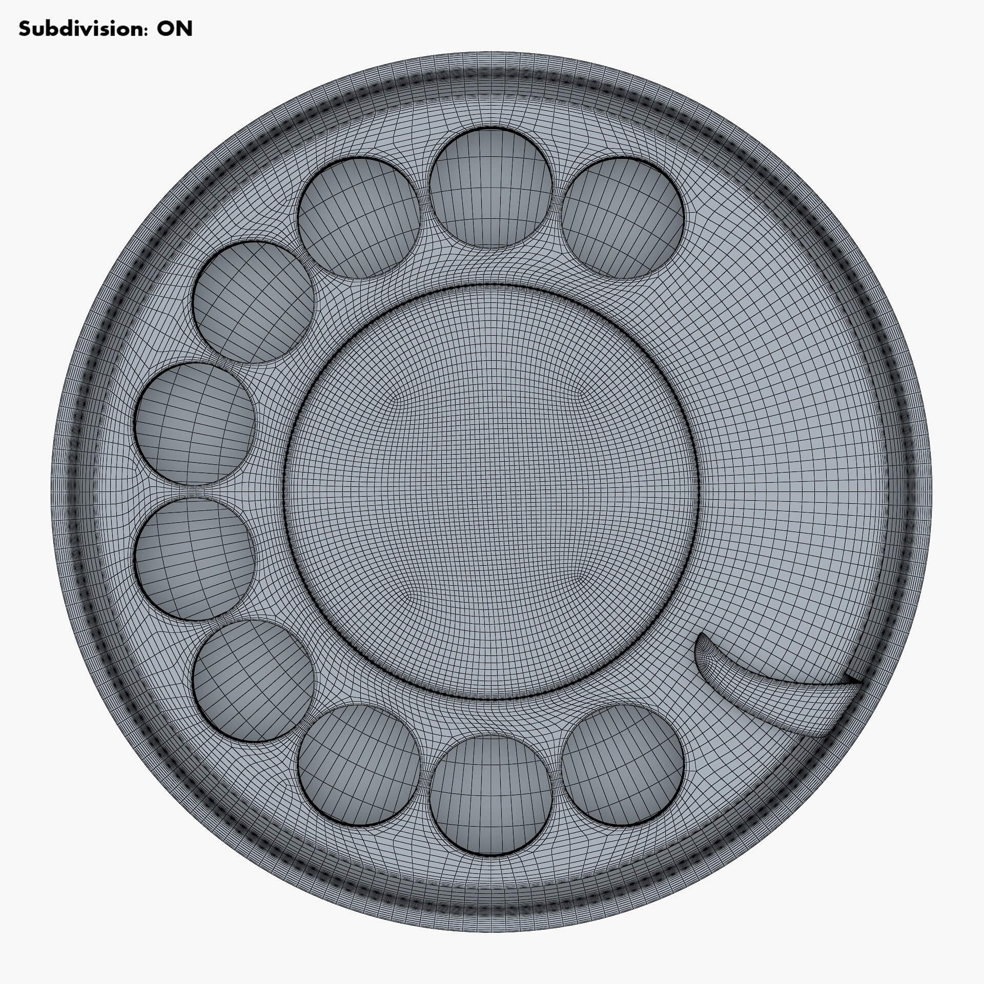 Rotary Phone Dial V 1 - 3D Model by Zurel