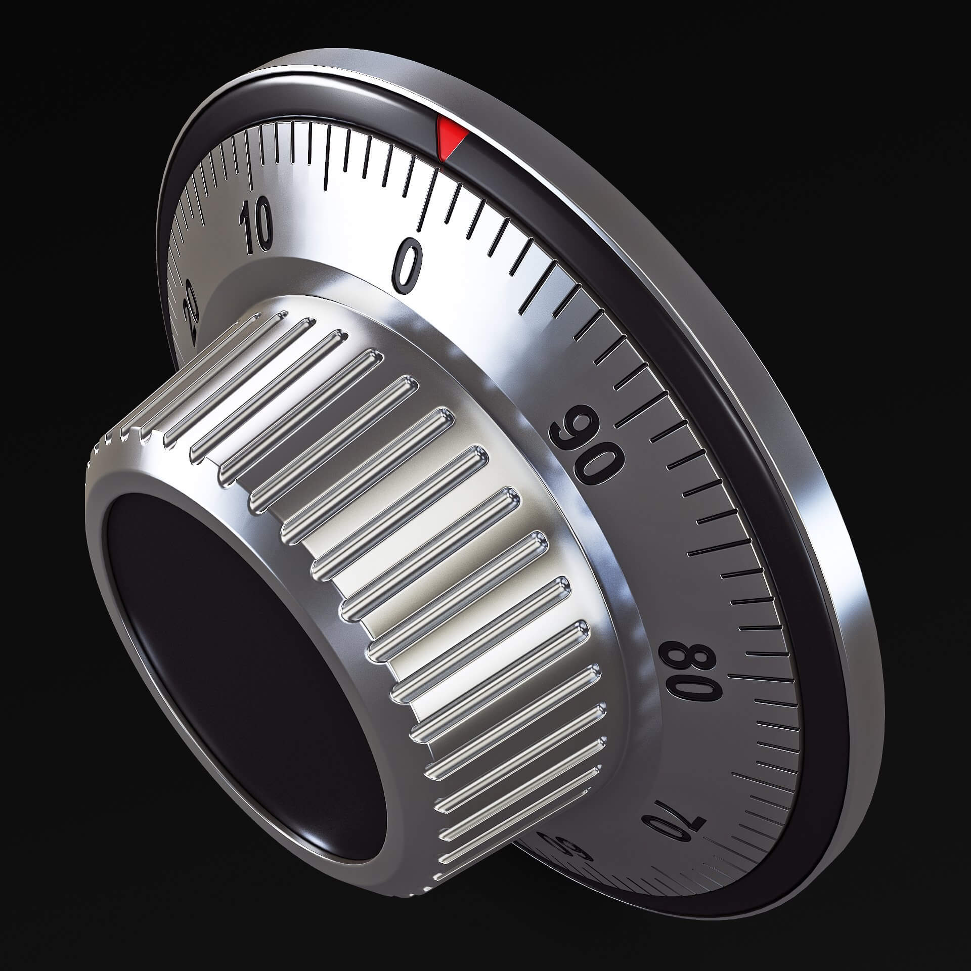 Rotation Mechanical Code Disk Lock V 2 - 3D Model by Zurel