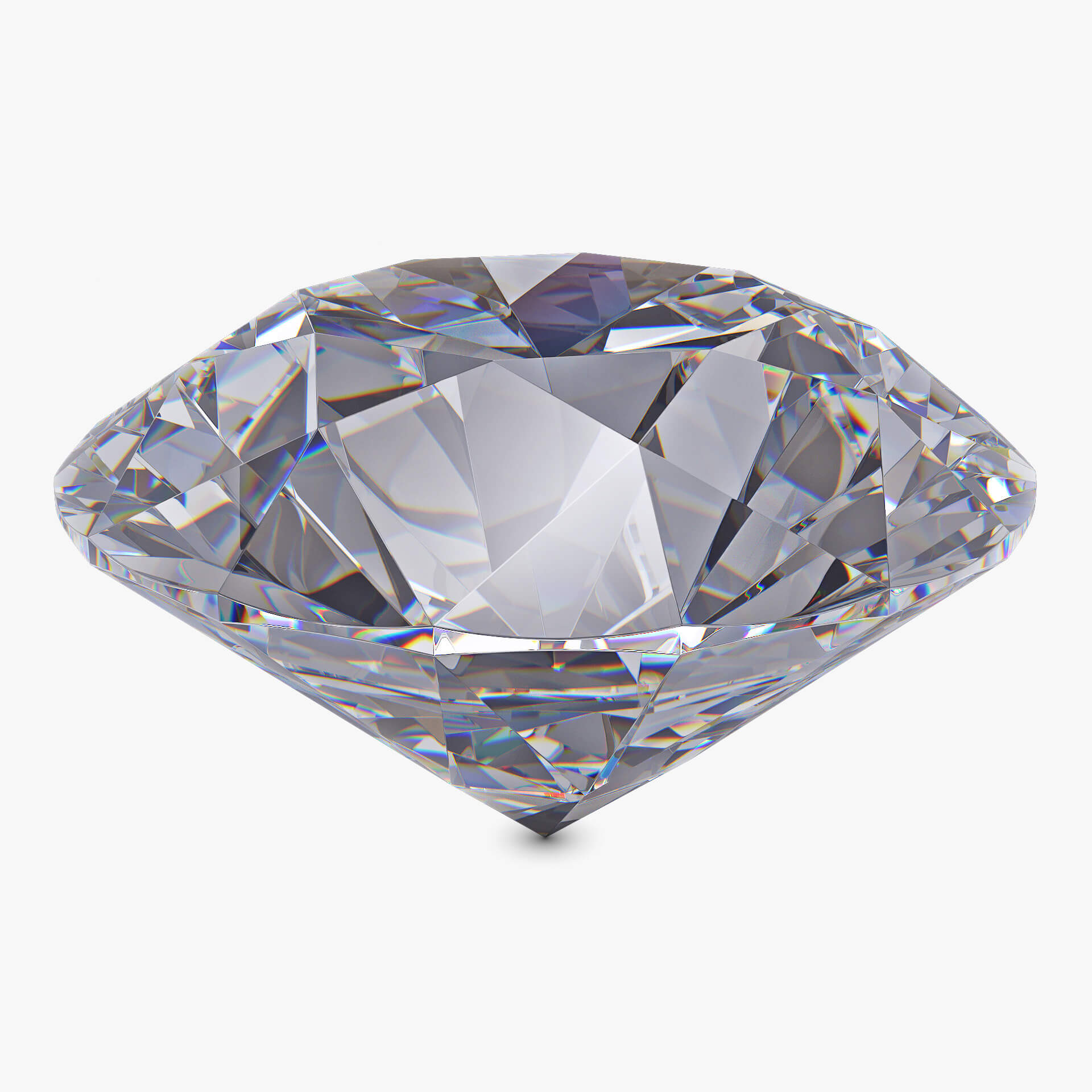 Round Brilliant Cut Diamond V 1 - 3D Model by Zurel