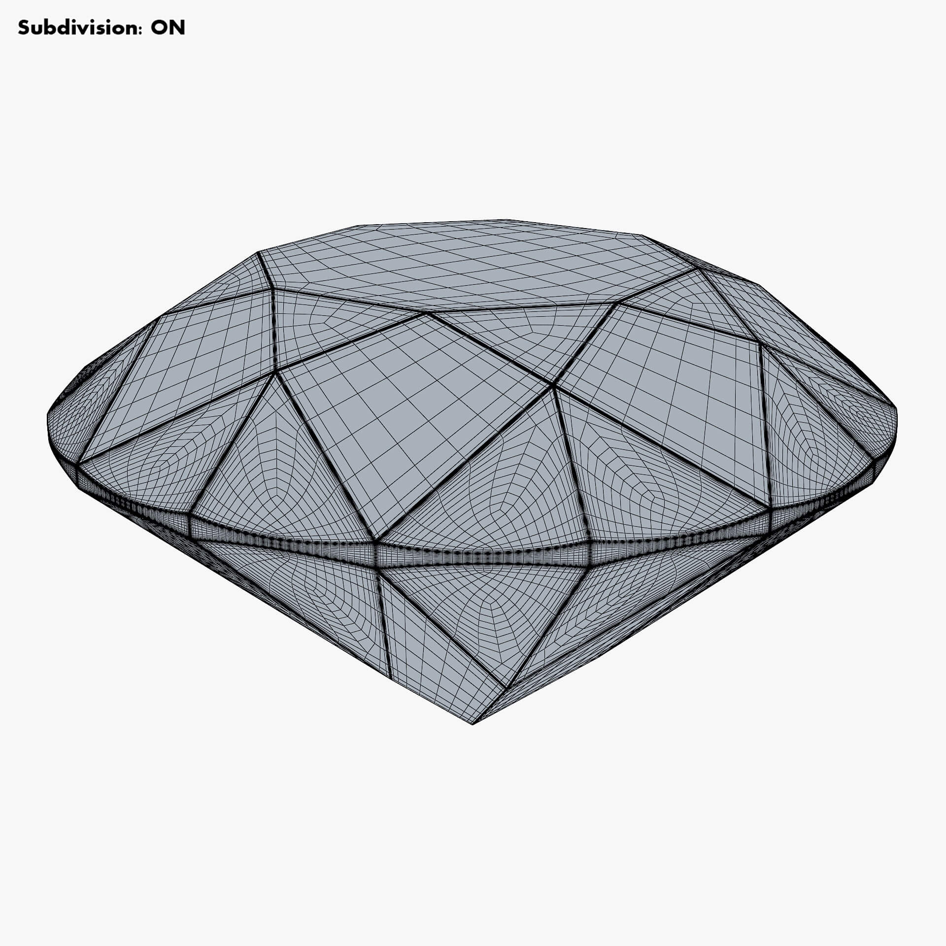 Round Brilliant Cut Diamond V 1 - 3D Model by Zurel