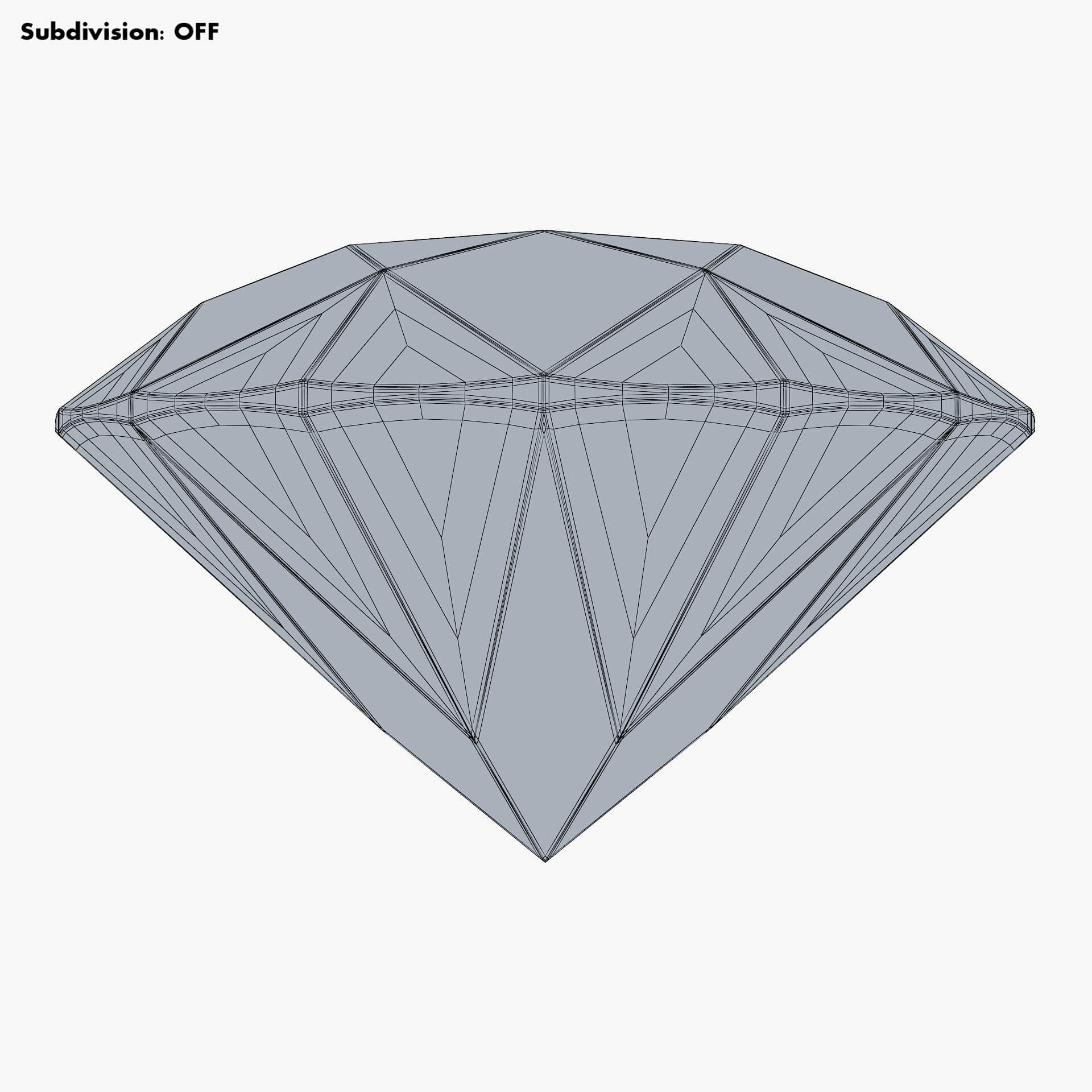 Round Brilliant Cut Diamond V 1 - 3D Model by Zurel