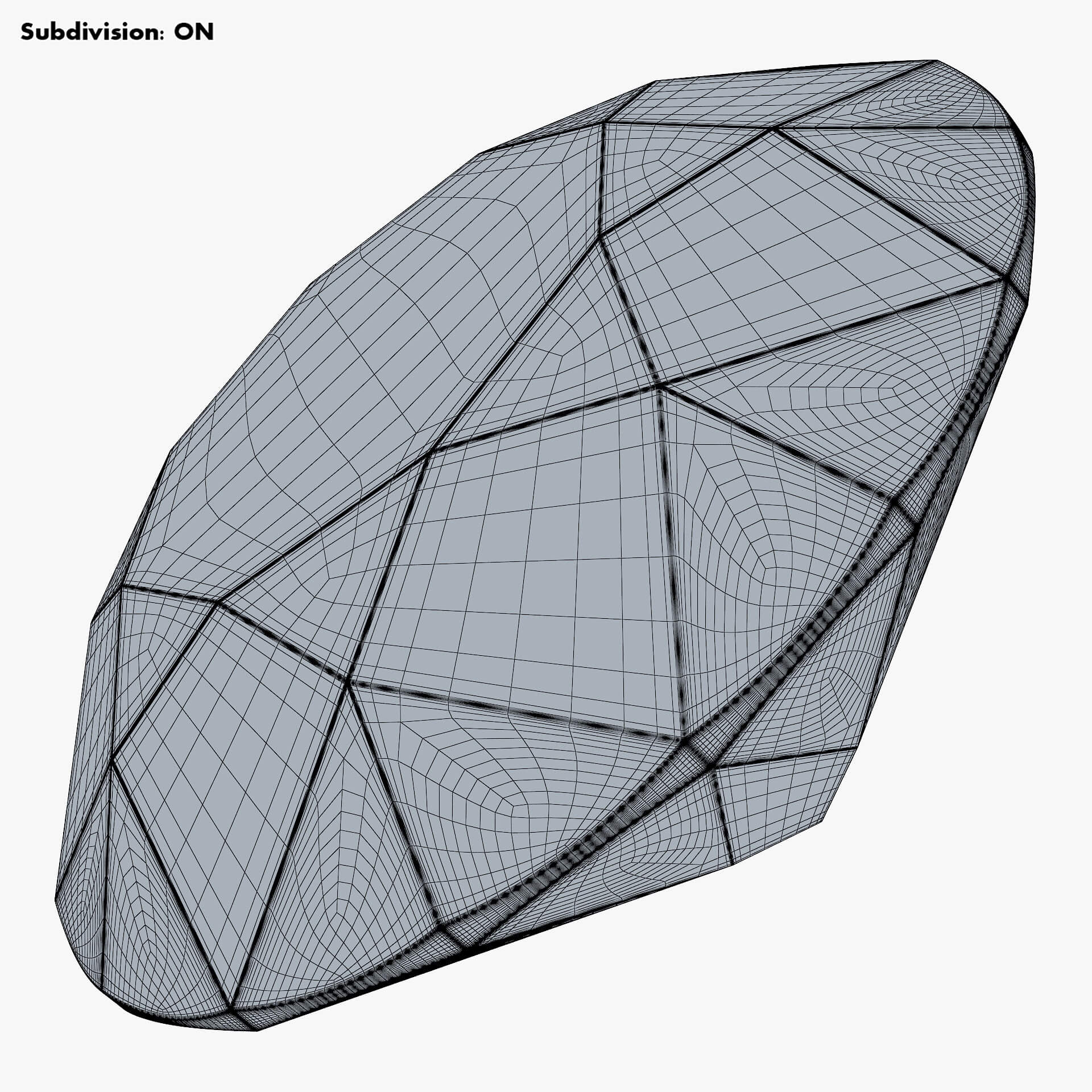Round Brilliant Cut Diamond V 1 - 3D Model by Zurel
