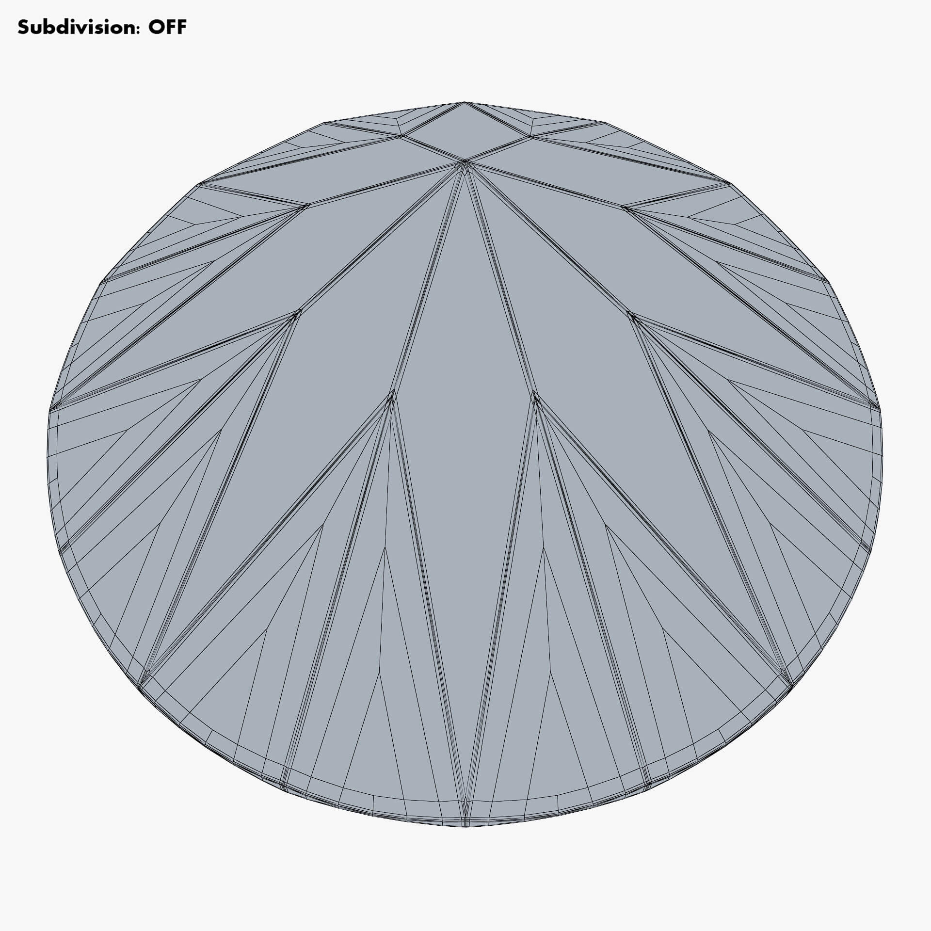 Round Brilliant Cut Diamond V 1 - 3D Model by Zurel