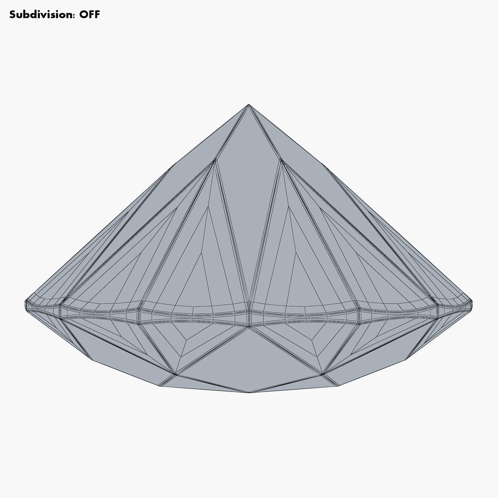 Round Brilliant Cut Diamond V 1 - 3D Model by Zurel
