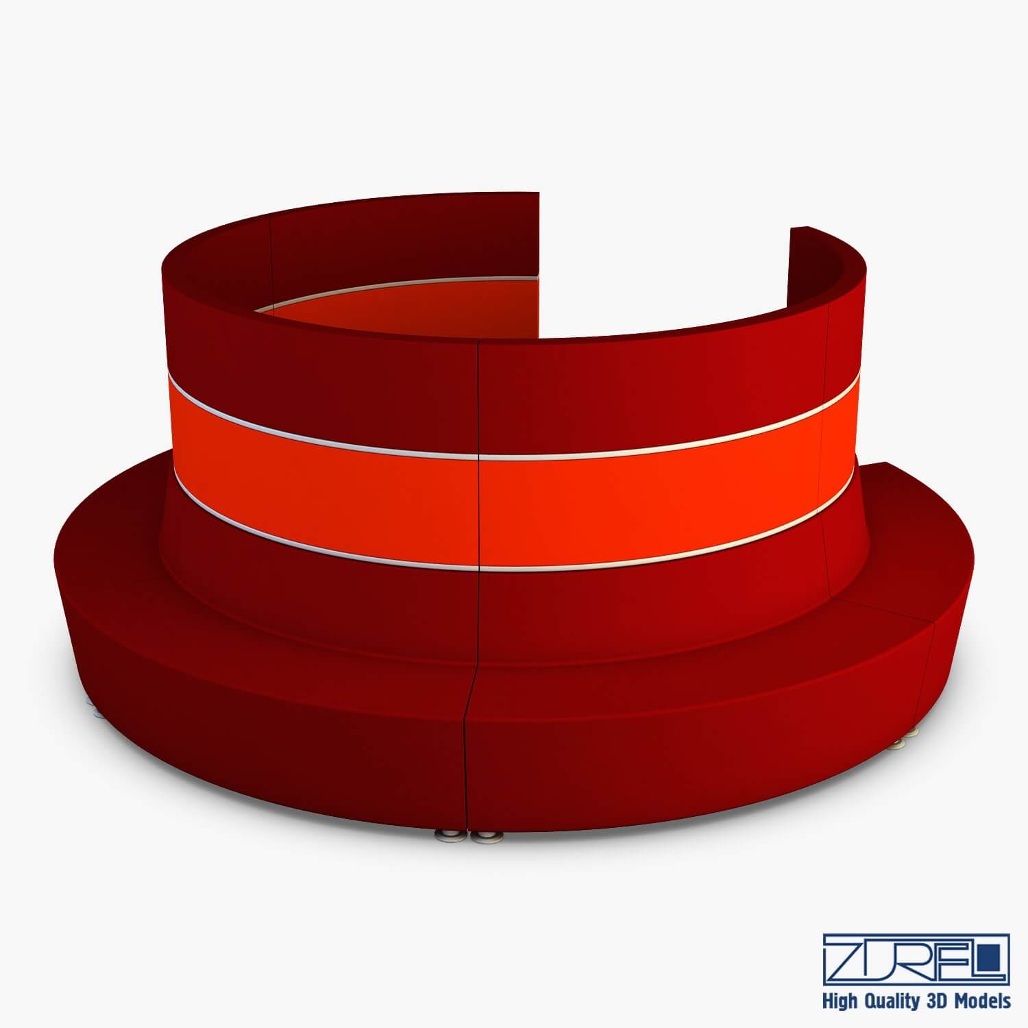 Round Chair - 3D Model by Zurel