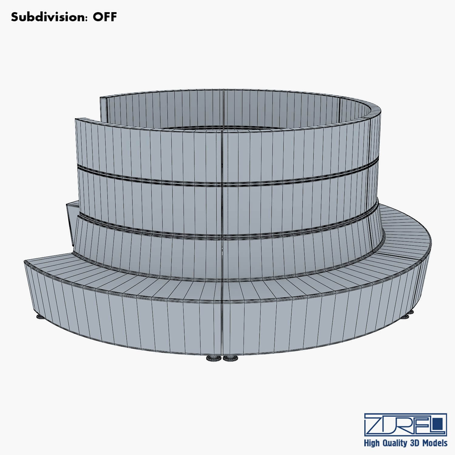 Round Chair - 3D Model by Zurel