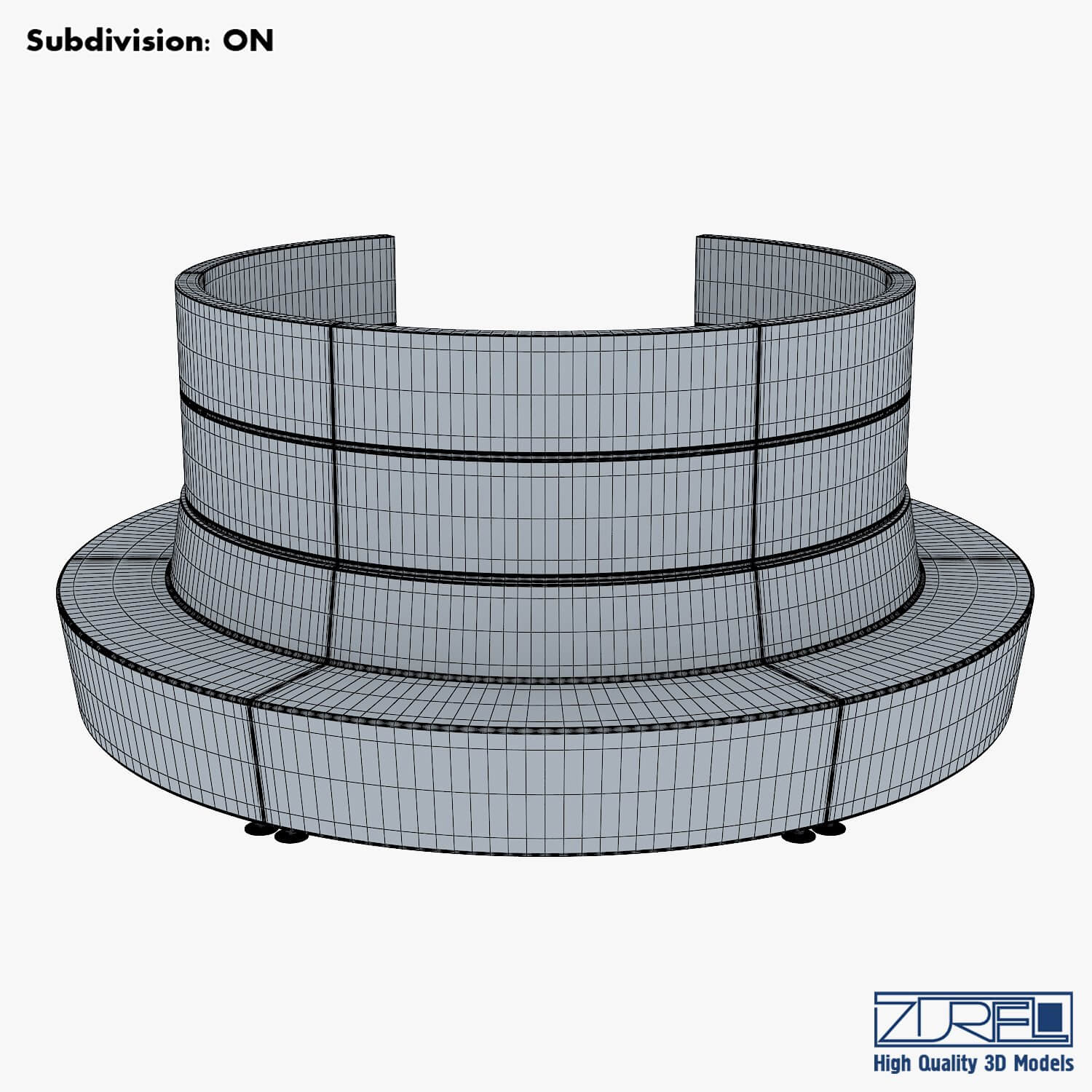 Round Chair - 3D Model by Zurel