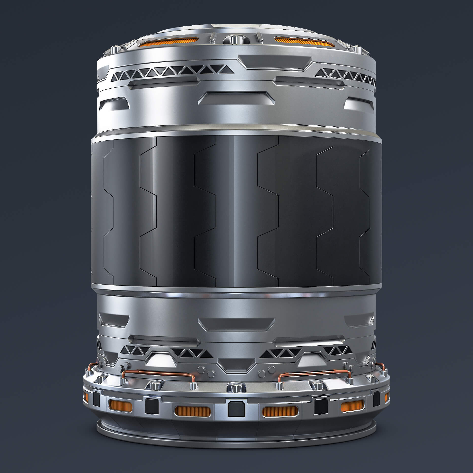 Sci-Fi Container M 1 3D Model by Zurel