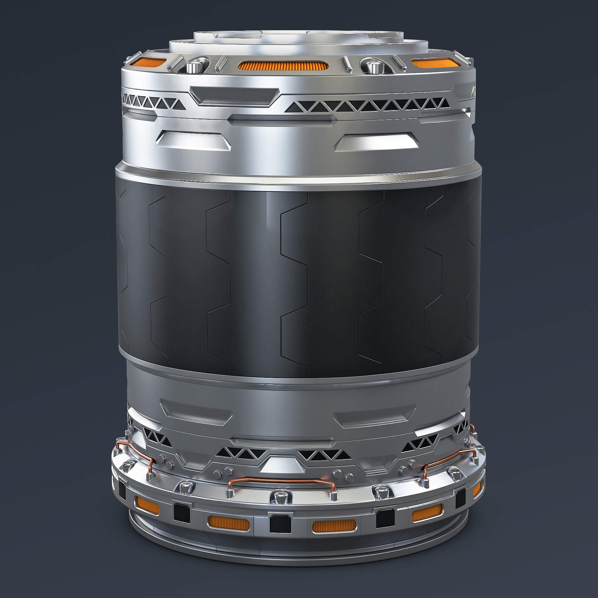 Sci-Fi Container M 1 3D Model by Zurel