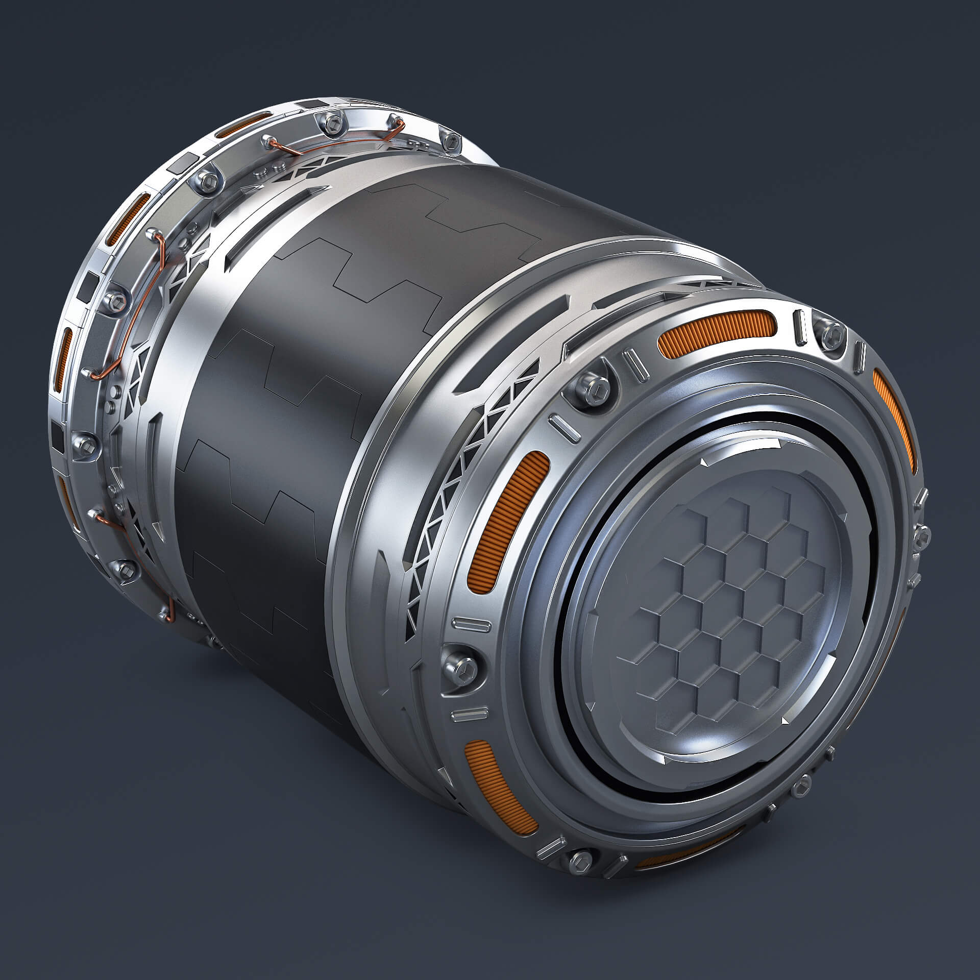 Sci-Fi Container M 1 3D Model by Zurel