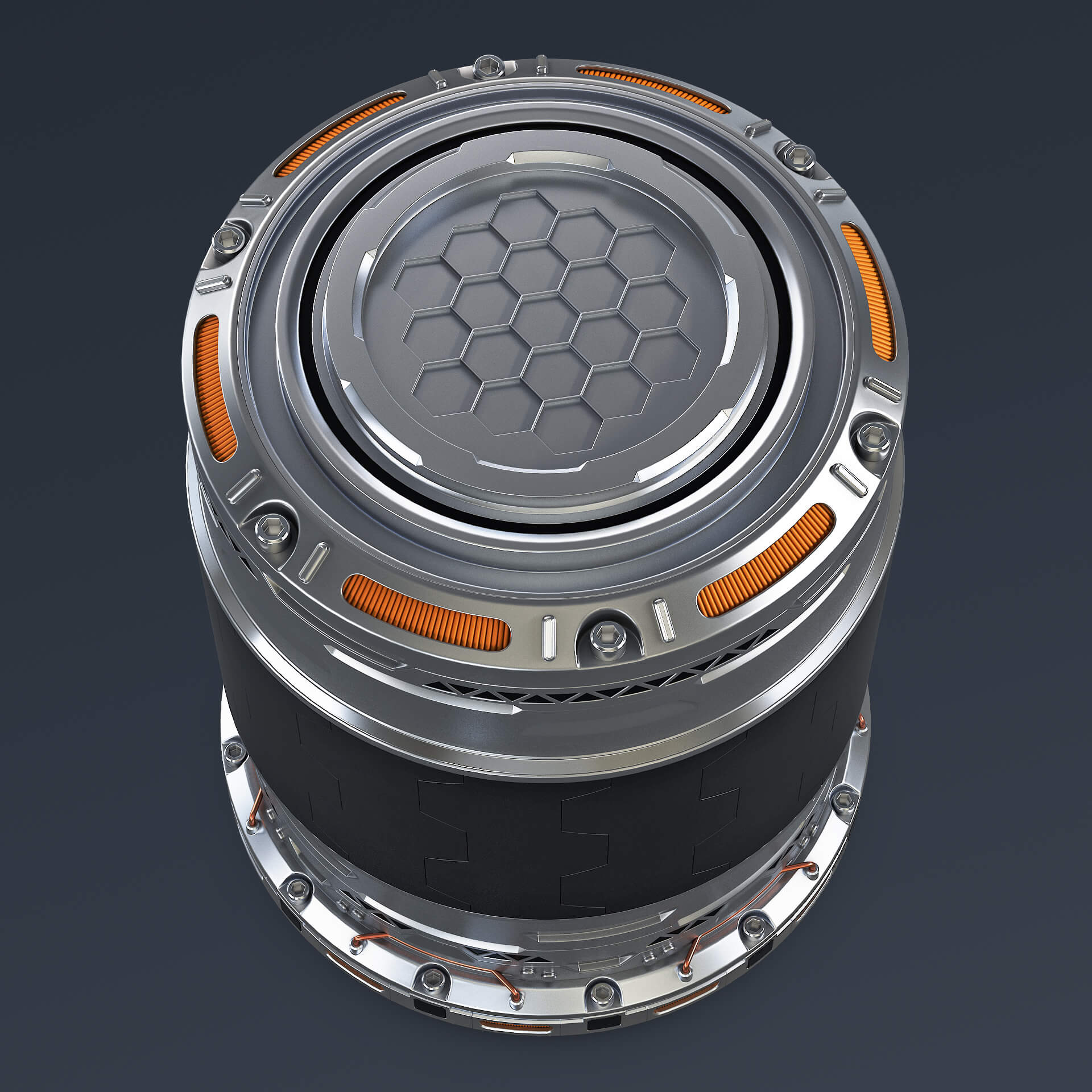 Sci-Fi Container M 1 3D Model by Zurel