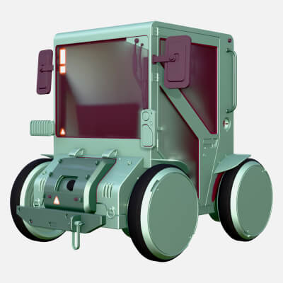 SciFi Micro Utility Vehicle M1 - 3D Model by Zurel