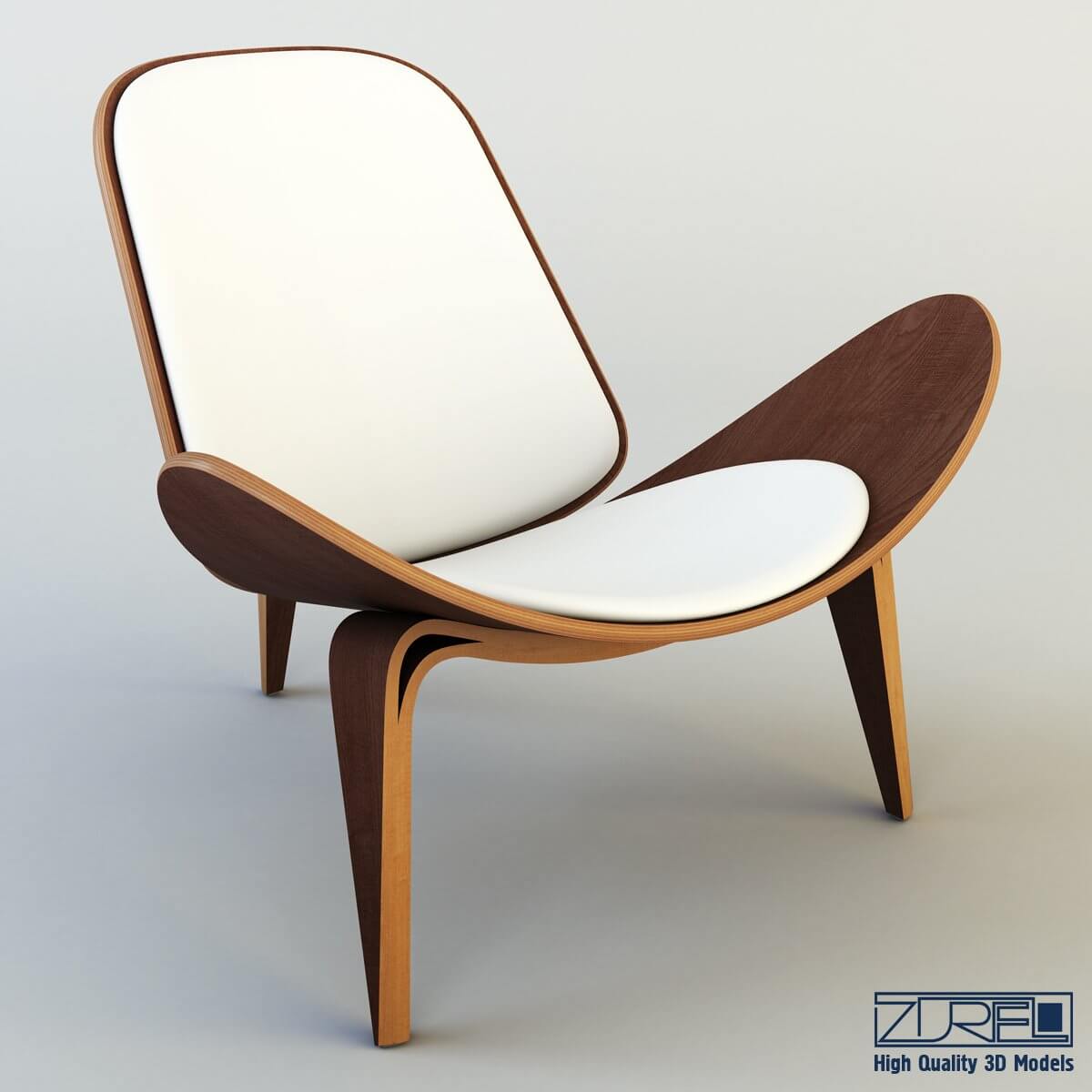 Shell Chair - 3D Model by Zurel