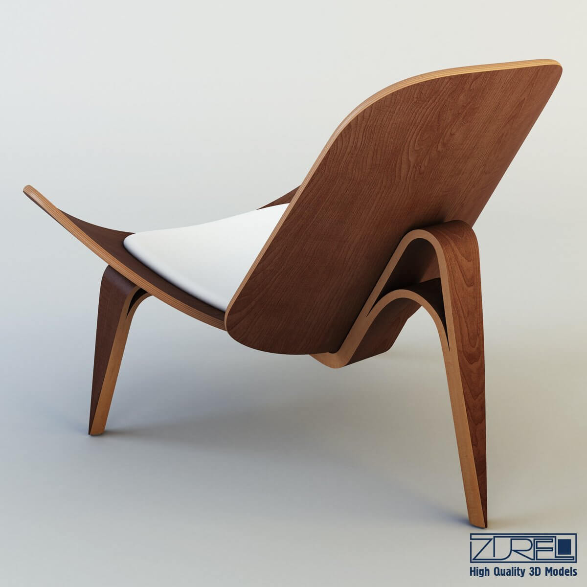 Shell Chair - 3D Model by Zurel