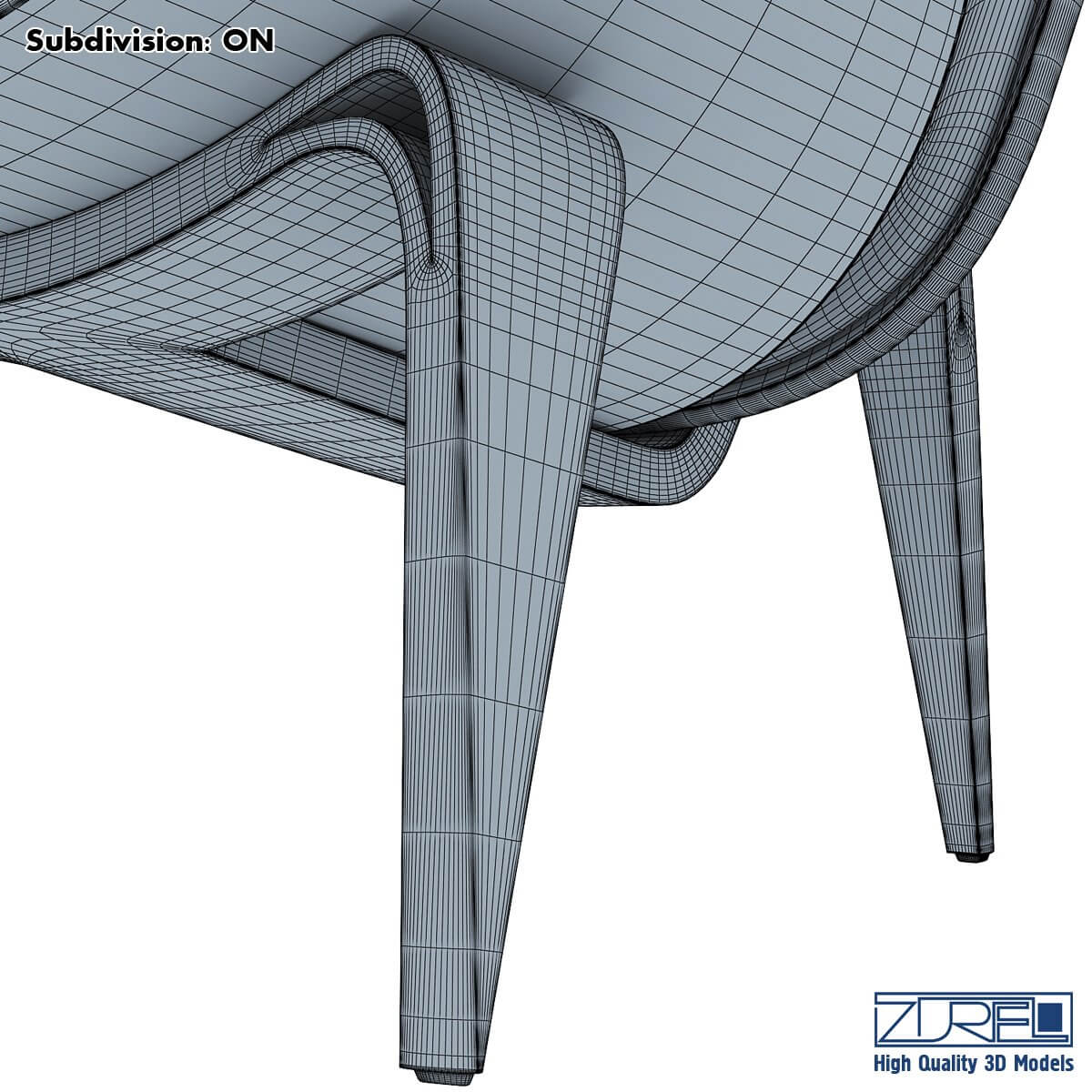 Shell Chair - 3D Model by Zurel