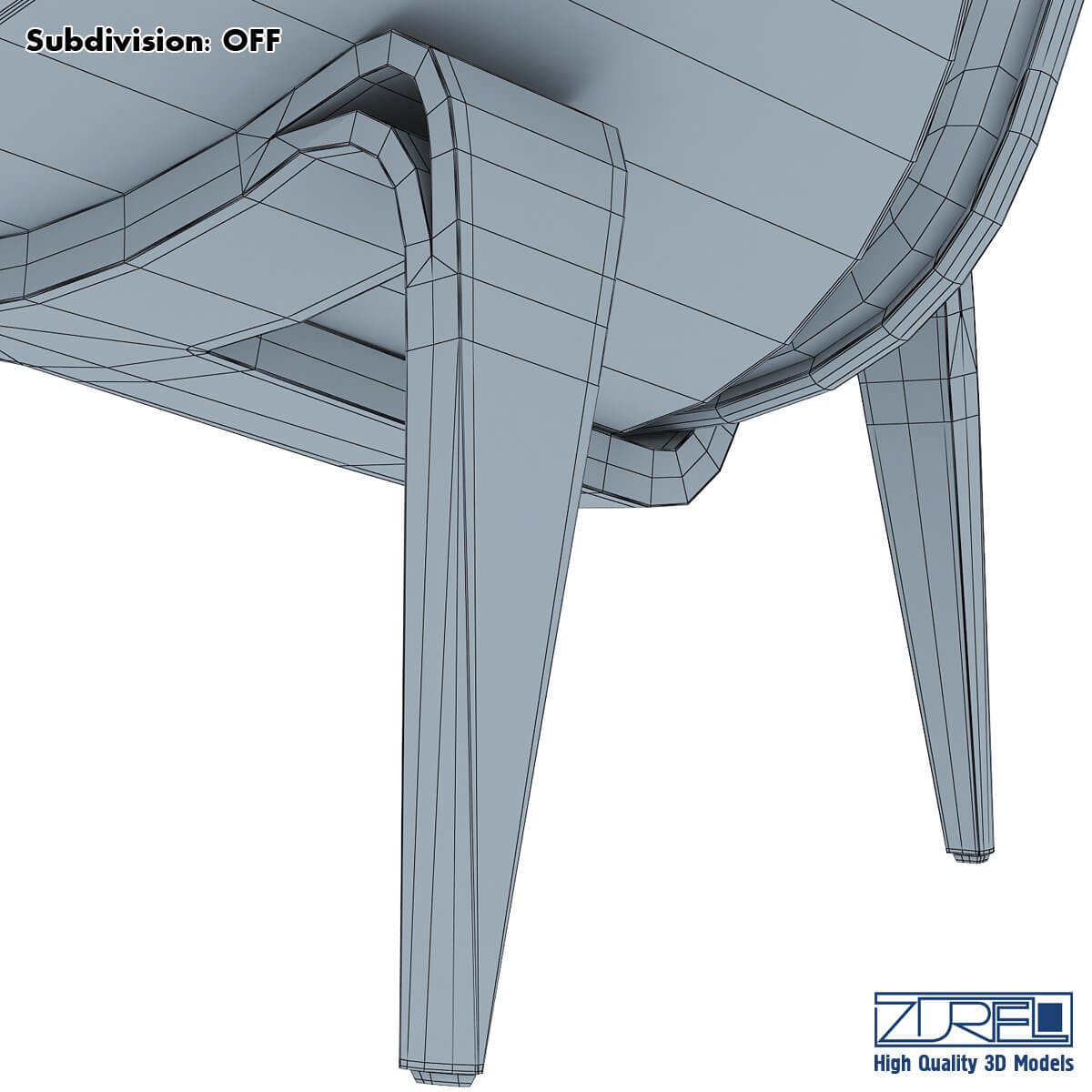 Shell Chair - 3D Model by Zurel