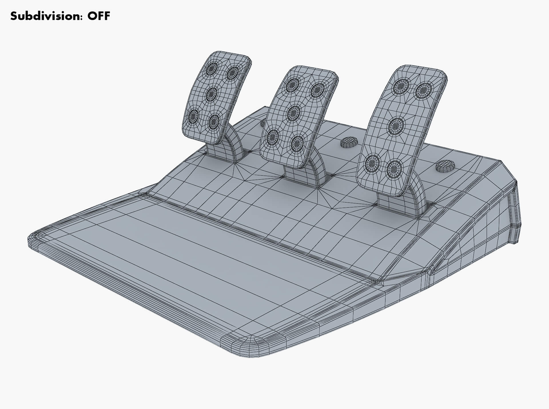Simple Simulator Game Racing Pedals M 1 - 3D Model by Zurel