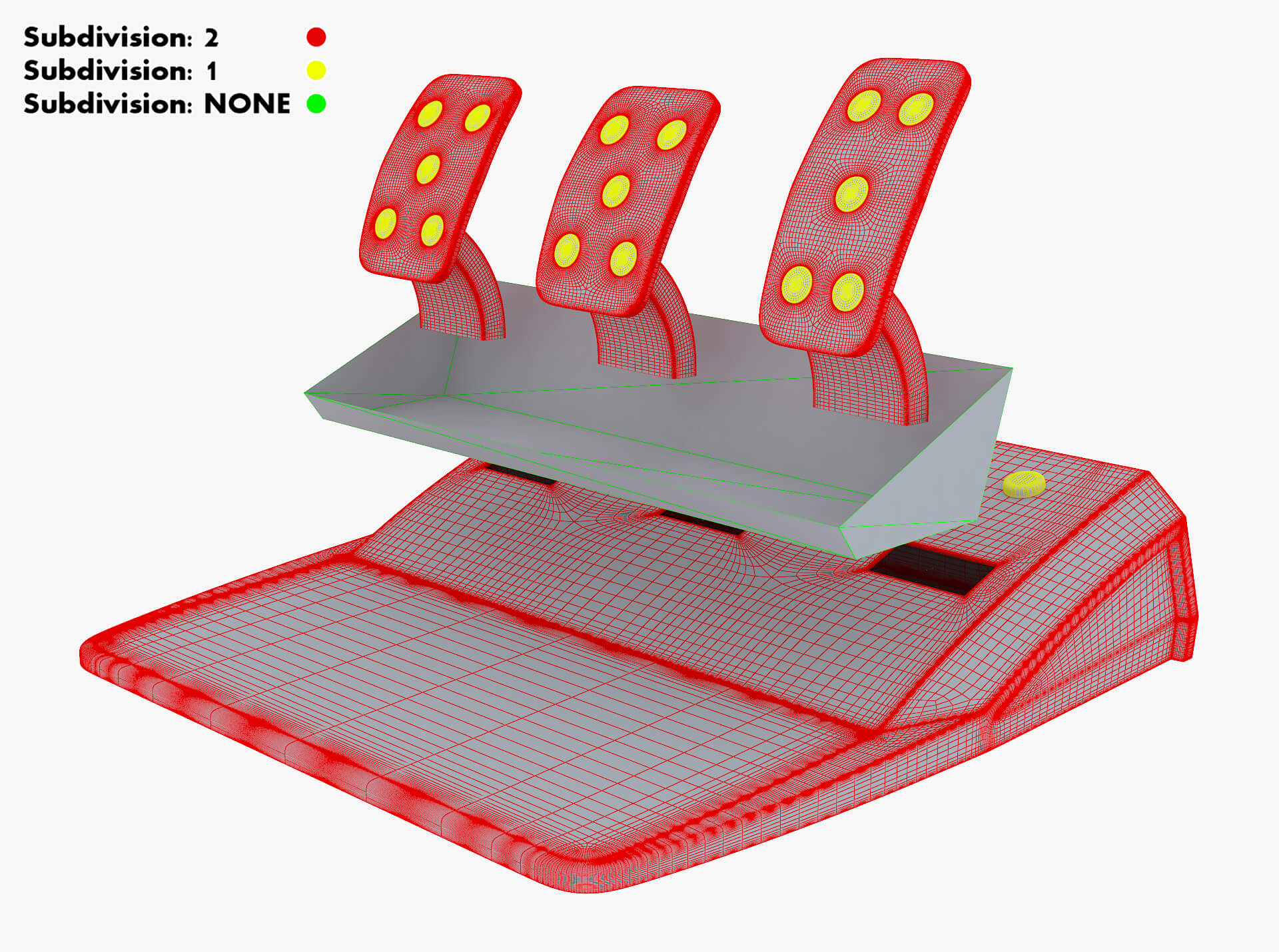 Simple Simulator Game Racing Pedals M 1 - 3D Model by Zurel